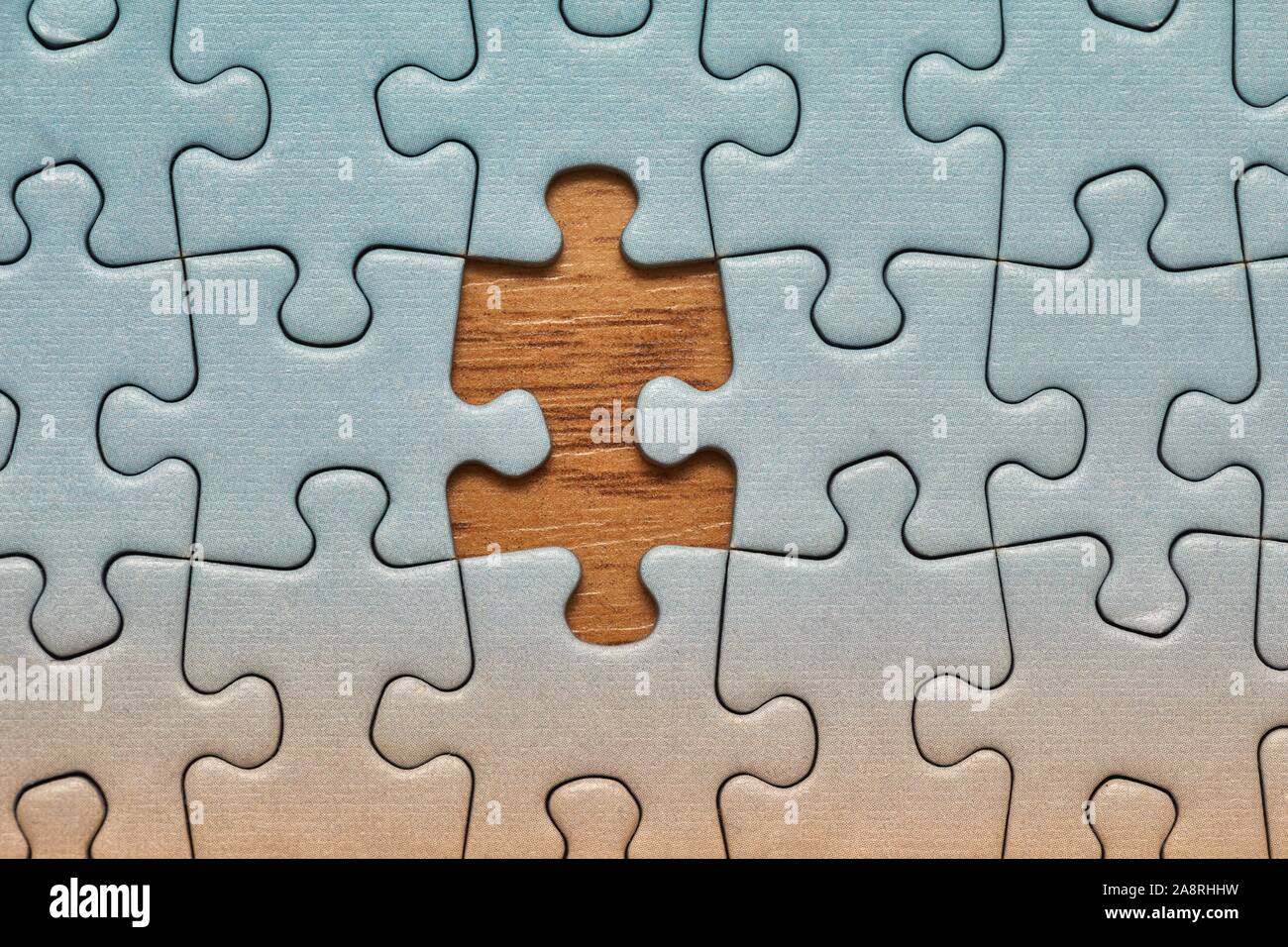 Jigsaw puzzle background, almost done Stock Photo - Alamy