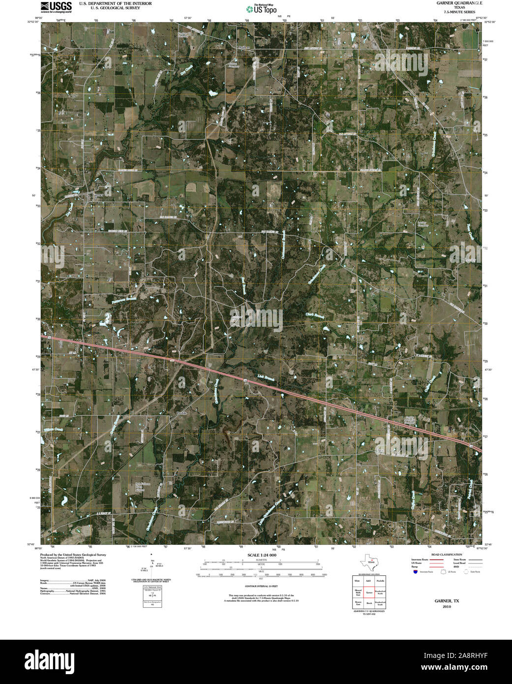 Map of garner Cut Out Stock Images & Pictures - Alamy