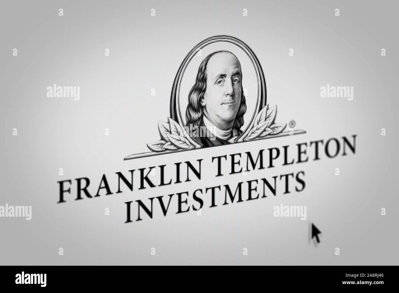 Logo of the public company Franklin Resources displayed on a computer ...