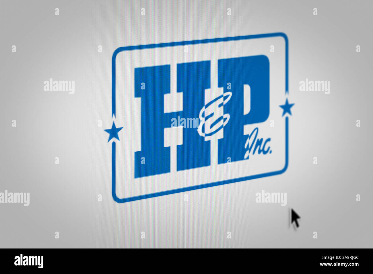 Logo of the public company Helmerich & Payne displayed on a computer ...