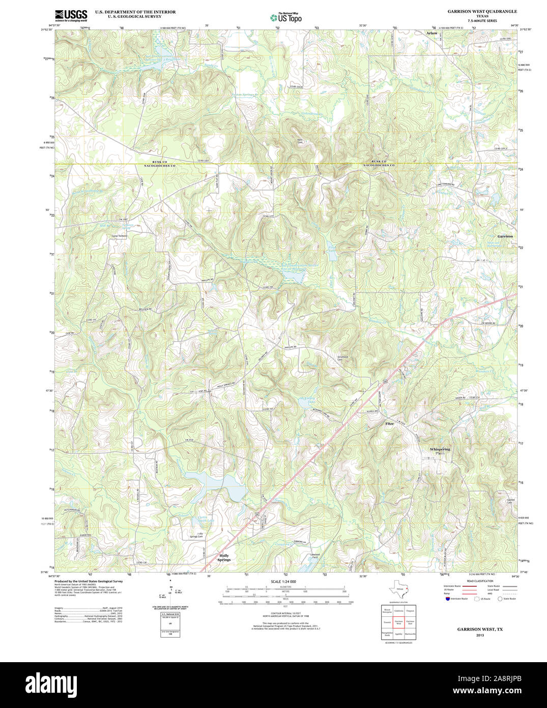 Map of garrison Cut Out Stock Images & Pictures - Alamy