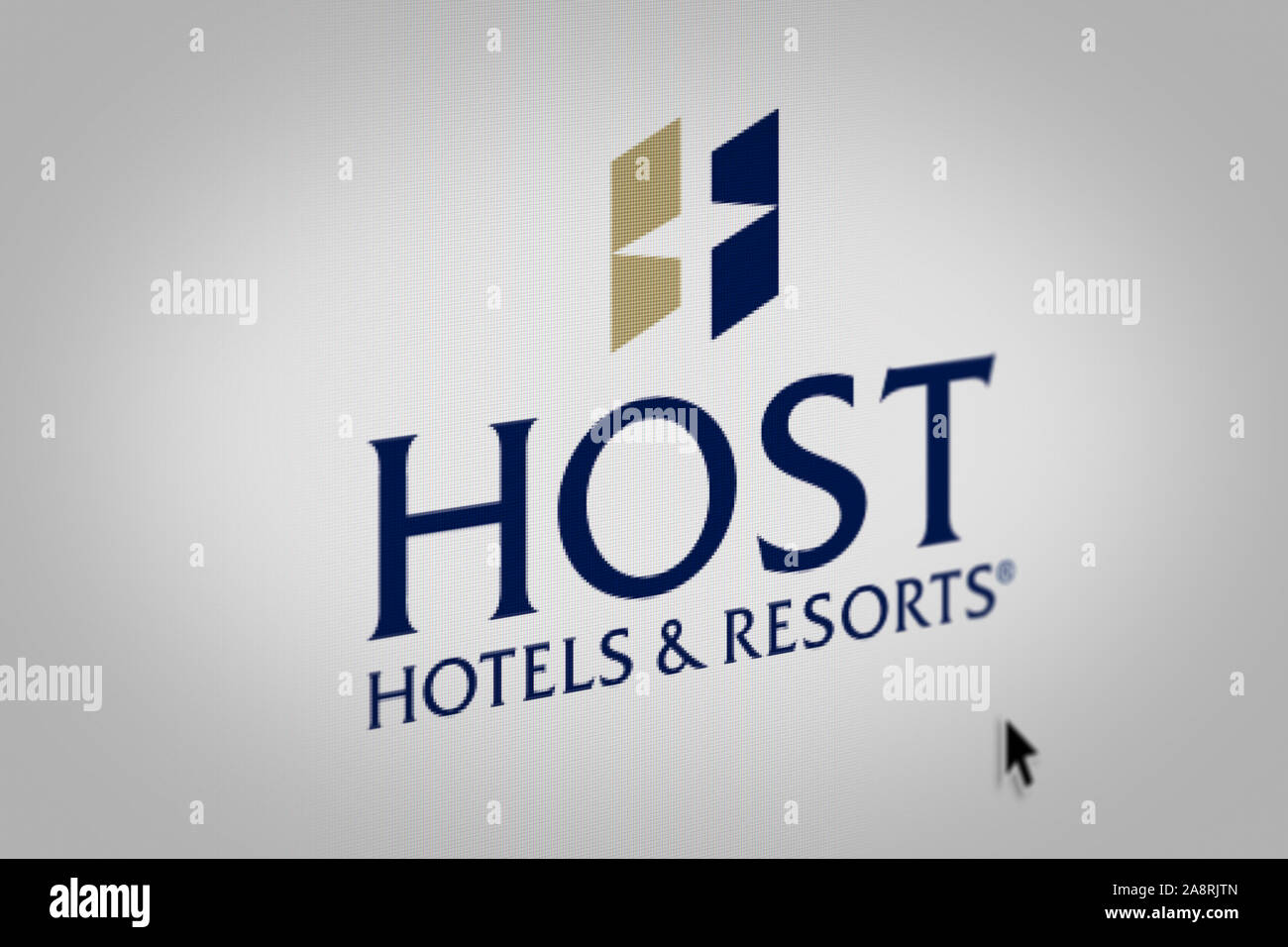 Logo of the public company Host Hotels & Resorts displayed on a ...