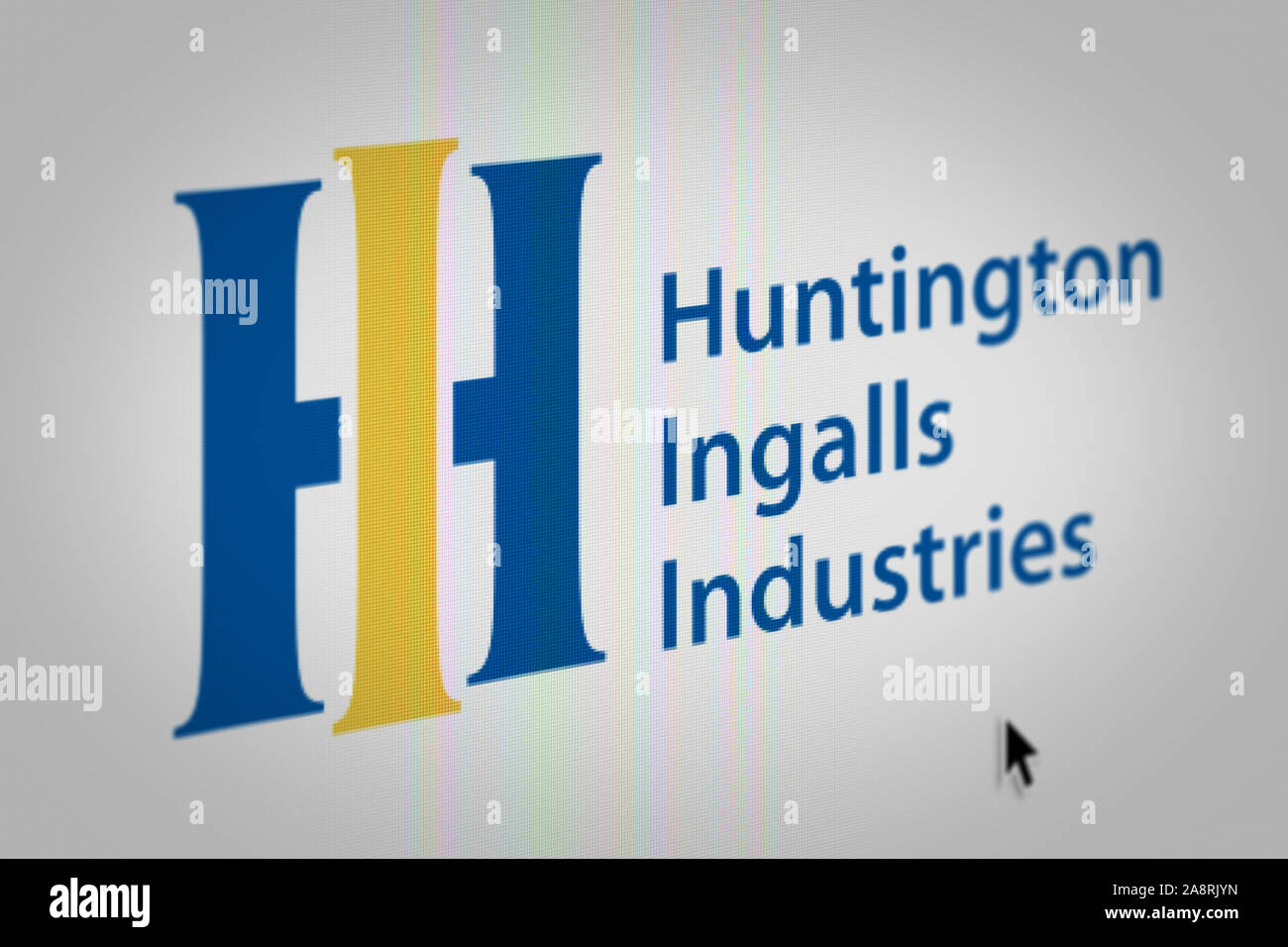 Logo of the public company Huntington Ingalls Industries displayed on a ...