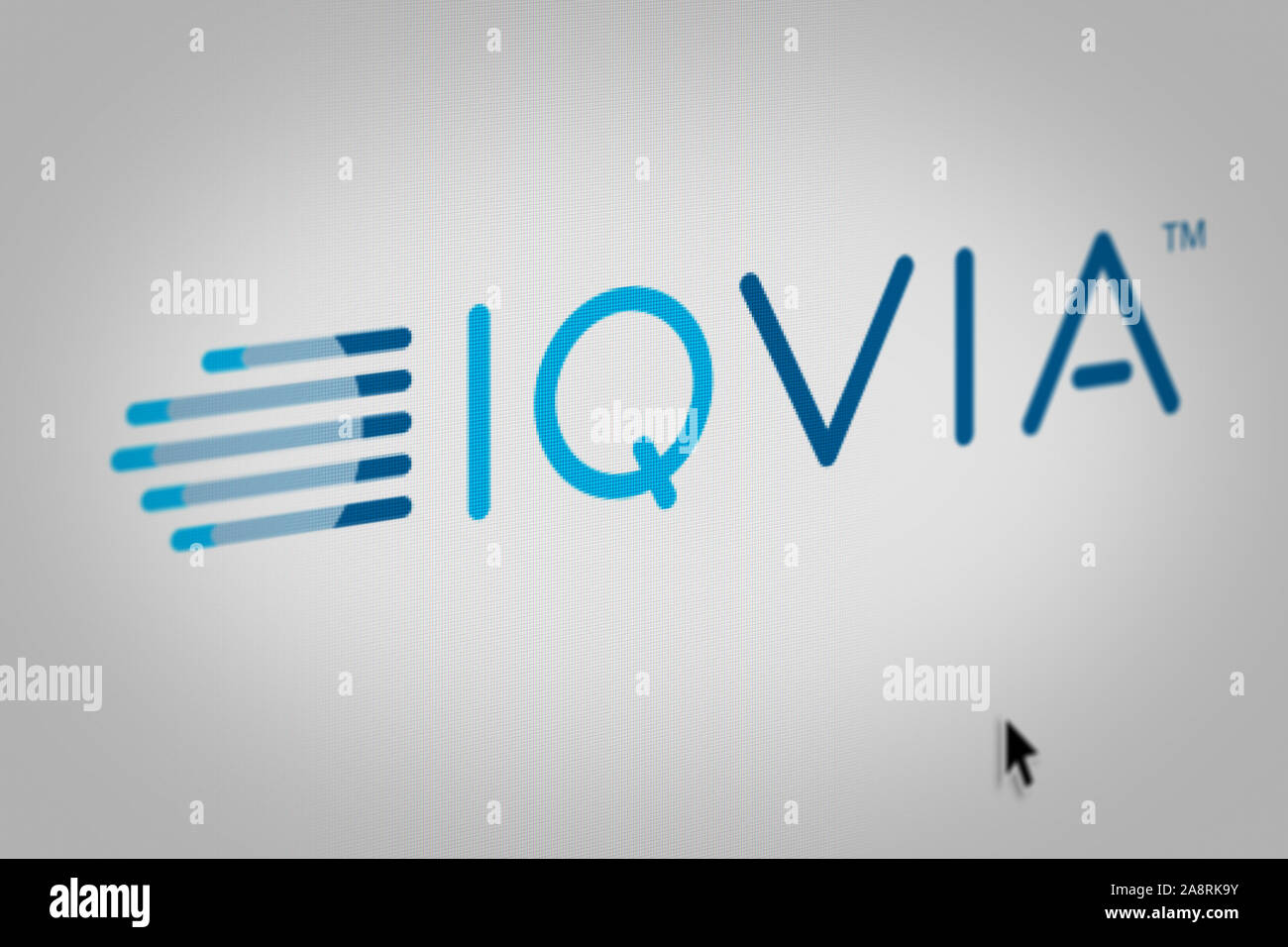 Logo of the public company IQVIA Holdings Inc. displayed on a computer ...