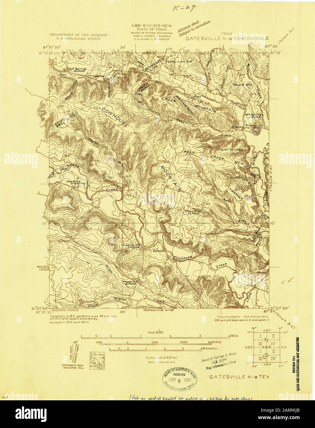 Map of gatesville hi-res stock photography and images - Alamy