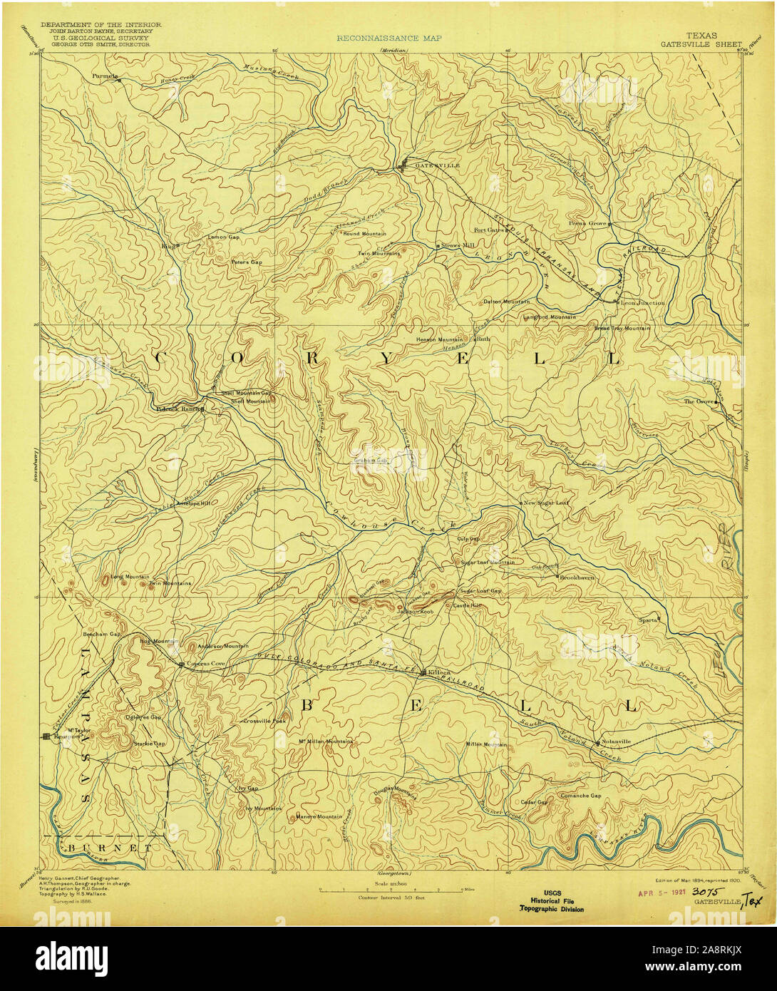 Map of gatesville hi-res stock photography and images - Alamy