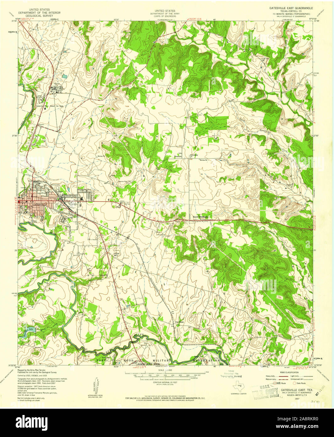 Map of gatesville hi-res stock photography and images - Alamy