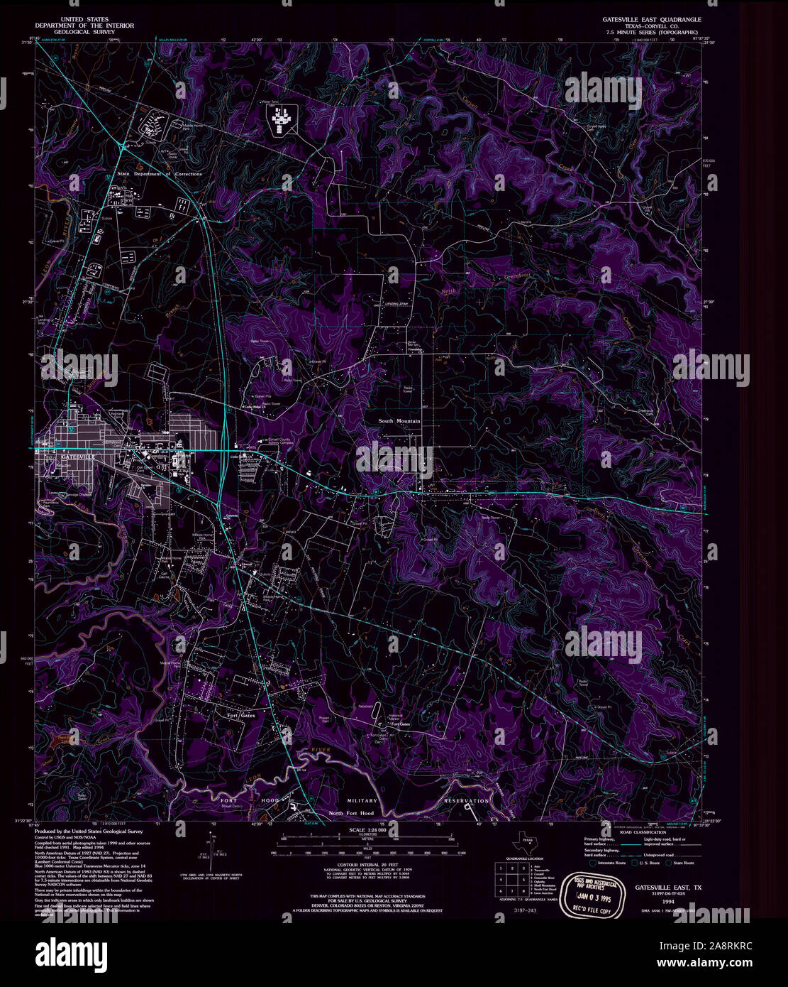 Map of gatesville hi-res stock photography and images - Alamy