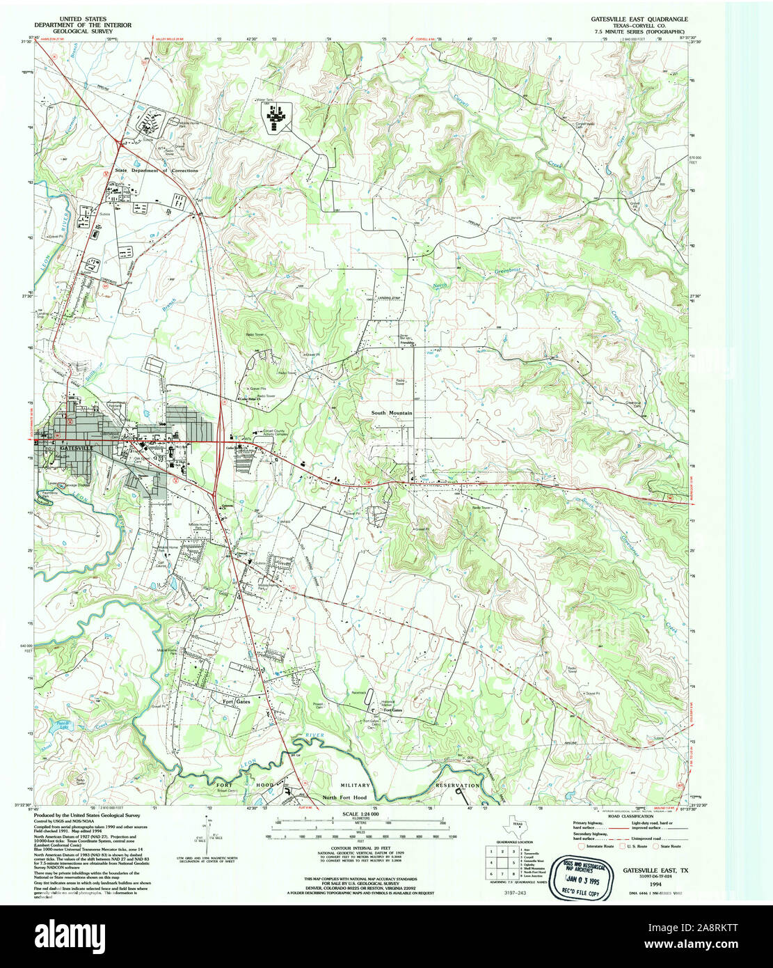Map of gatesville hi-res stock photography and images - Alamy