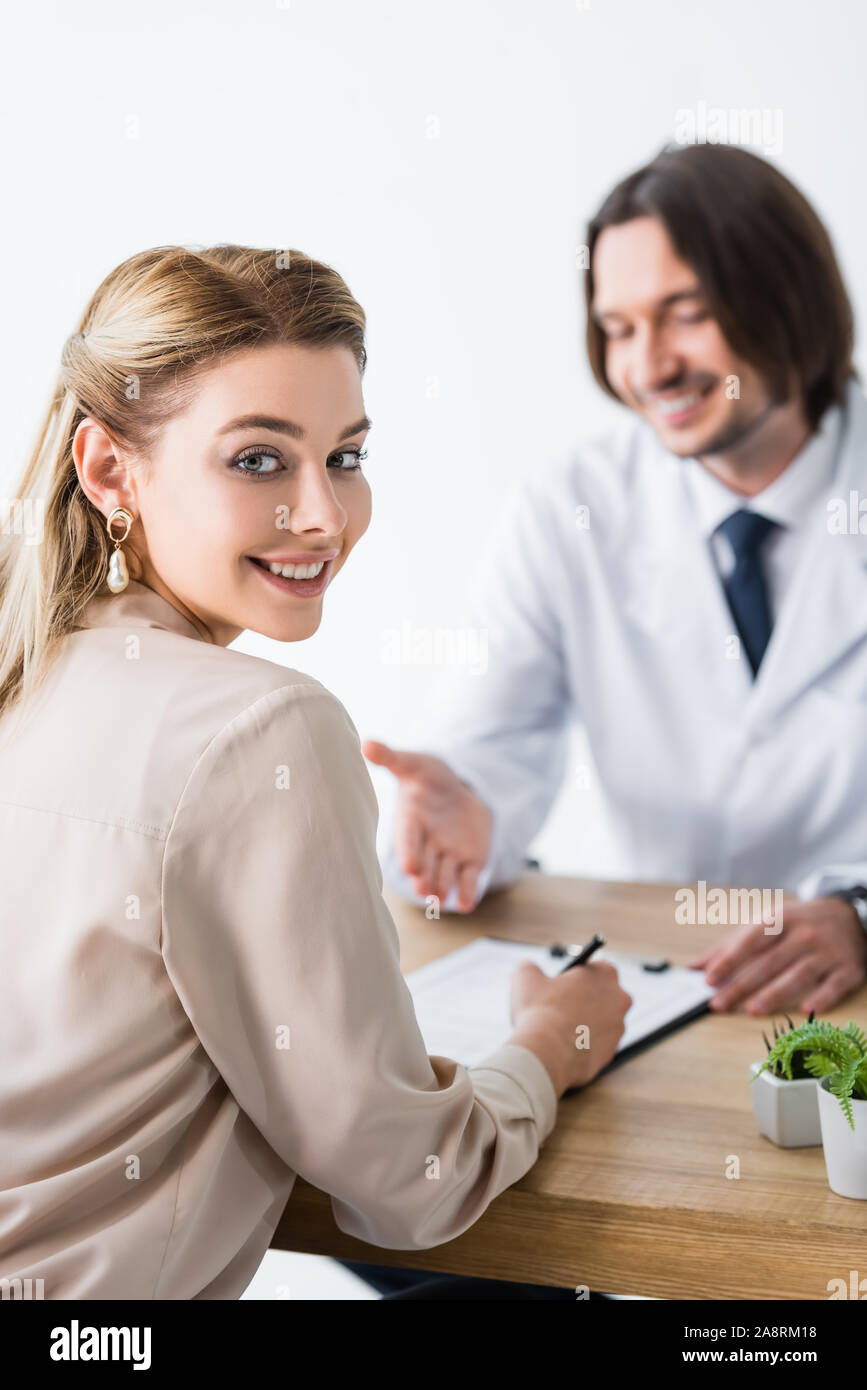 Beautiful patient visiting doctor hi-res stock photography and images ...