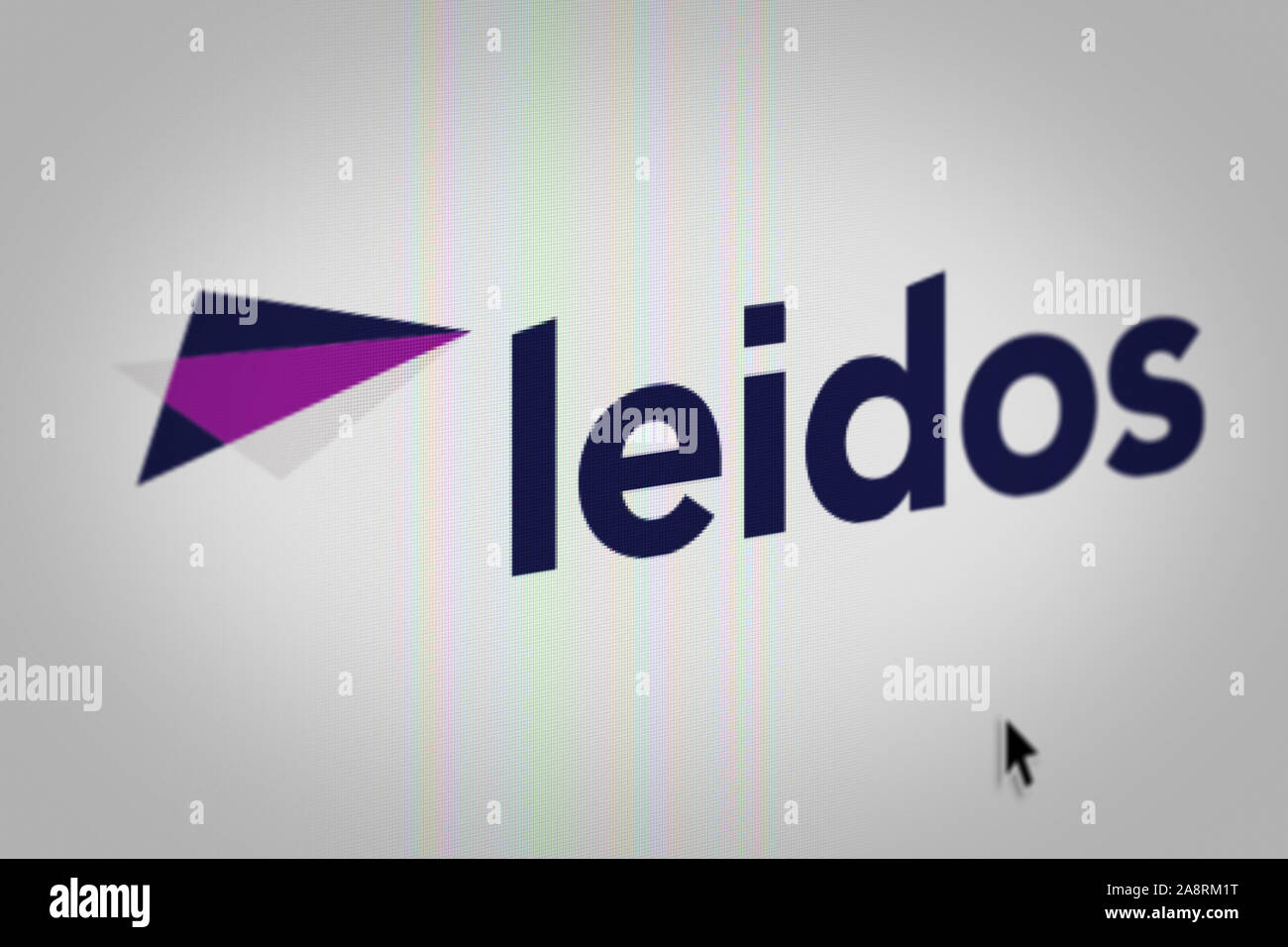 Logo of the public company Leidos Holdings displayed on a computer ...