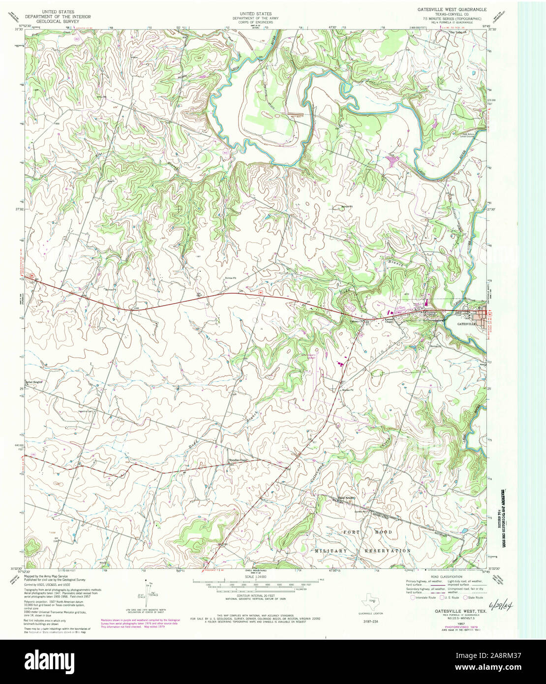 Map of gatesville hi-res stock photography and images - Alamy