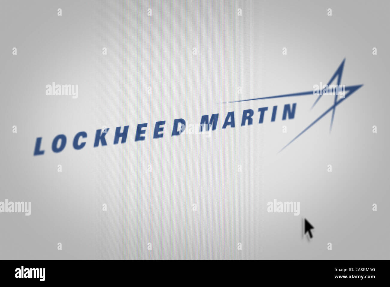 Logo of the public company Lockheed Martin Corp. displayed on a ...