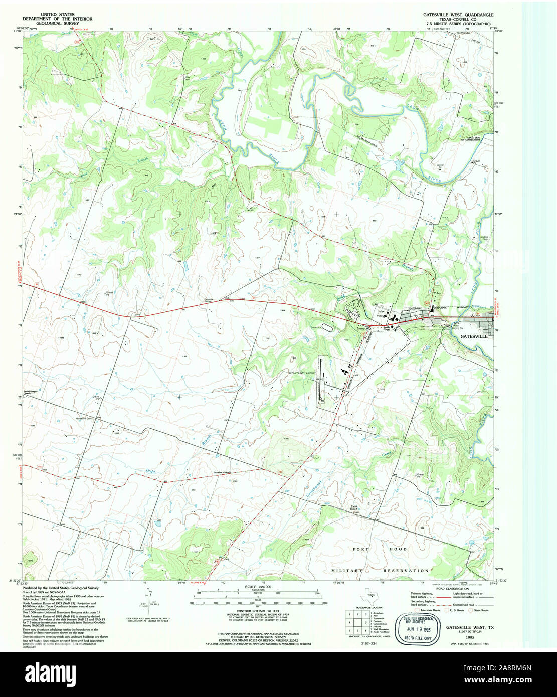 Map of gatesville hi-res stock photography and images - Alamy