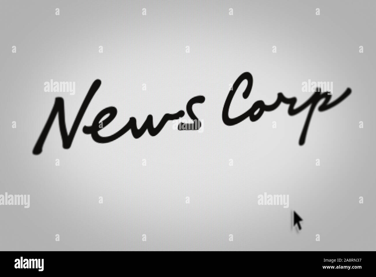 Logo of the public company News Corp. displayed on a computer screen in ...