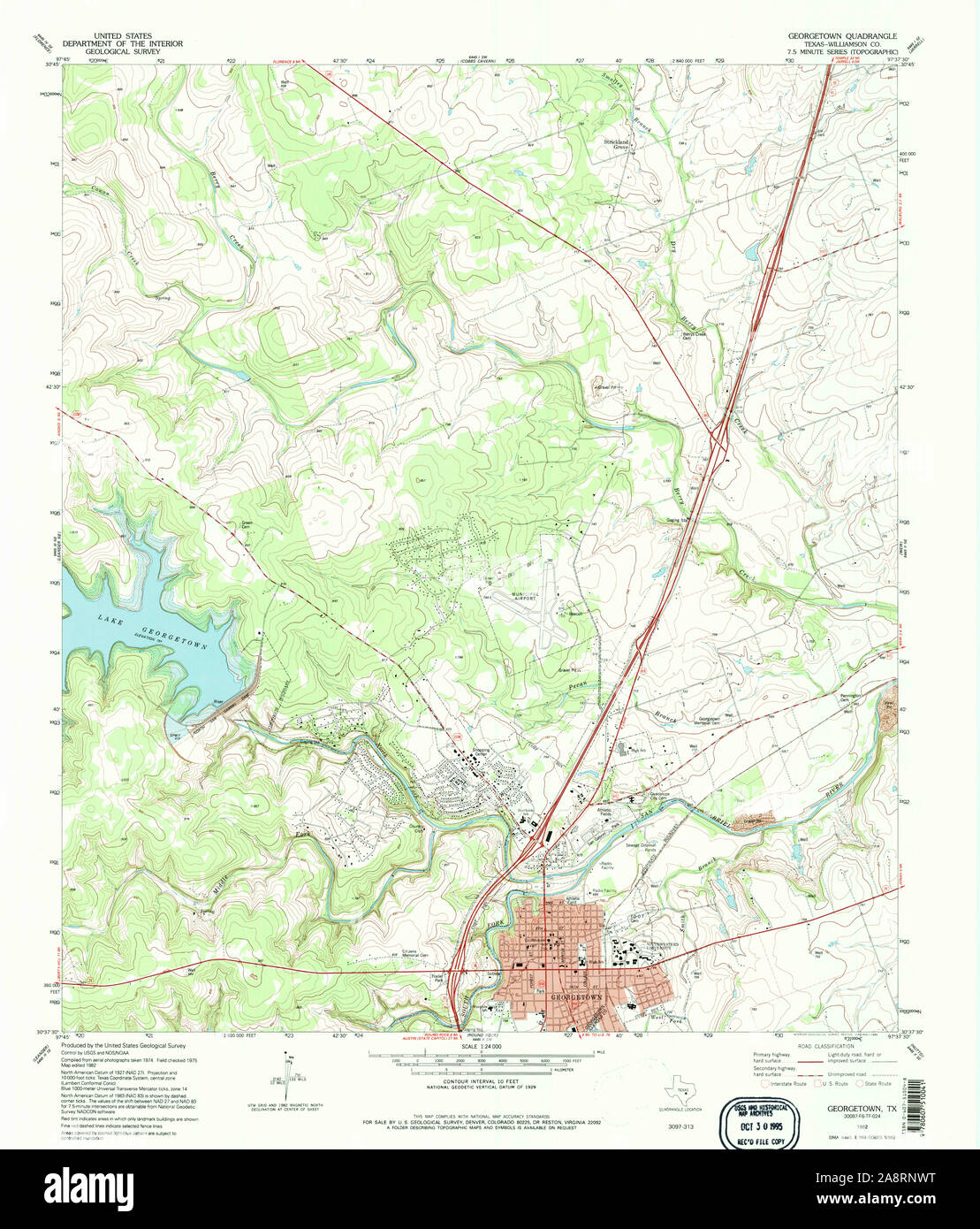 Georgetown texas map hi-res stock photography and images - Alamy