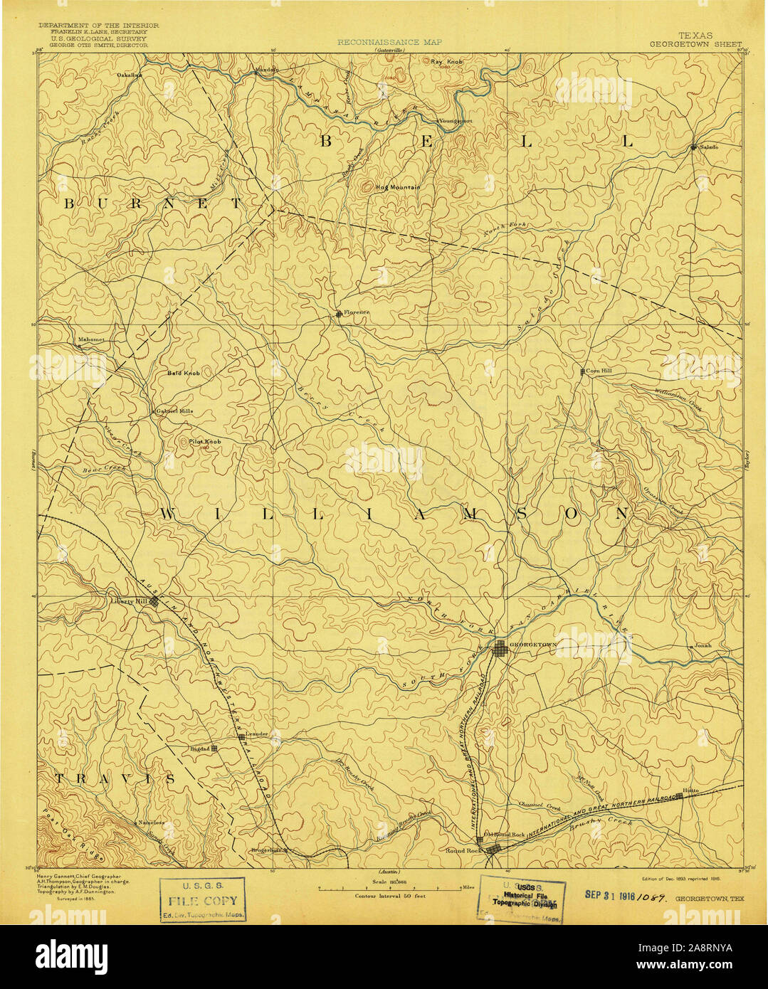 Georgetown texas map hi-res stock photography and images - Alamy