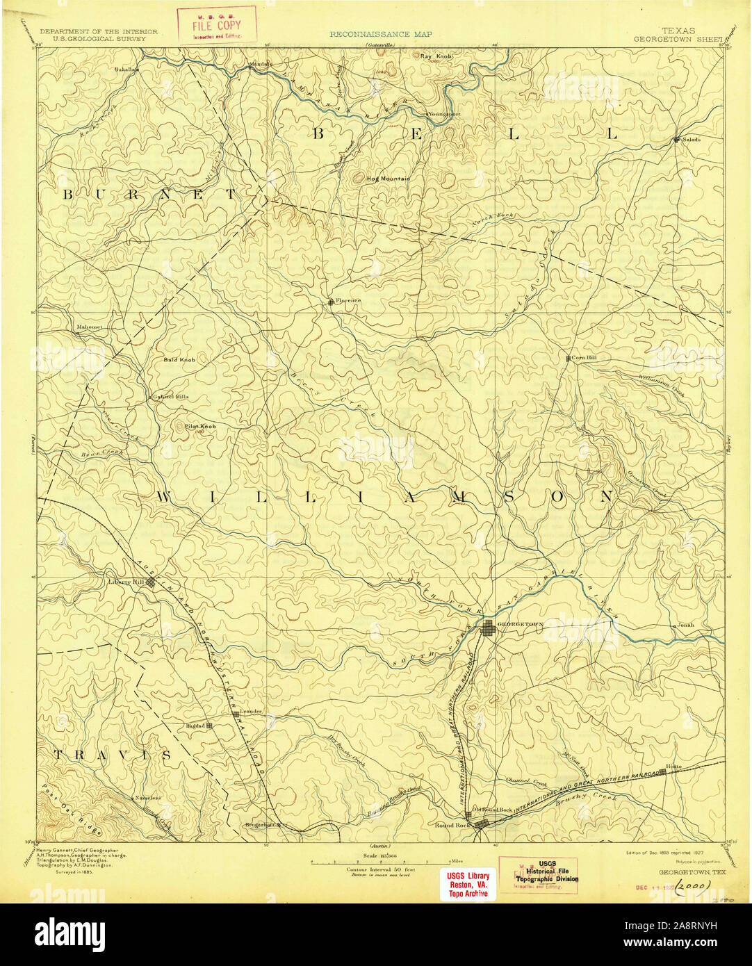 Georgetown texas map hi-res stock photography and images - Alamy