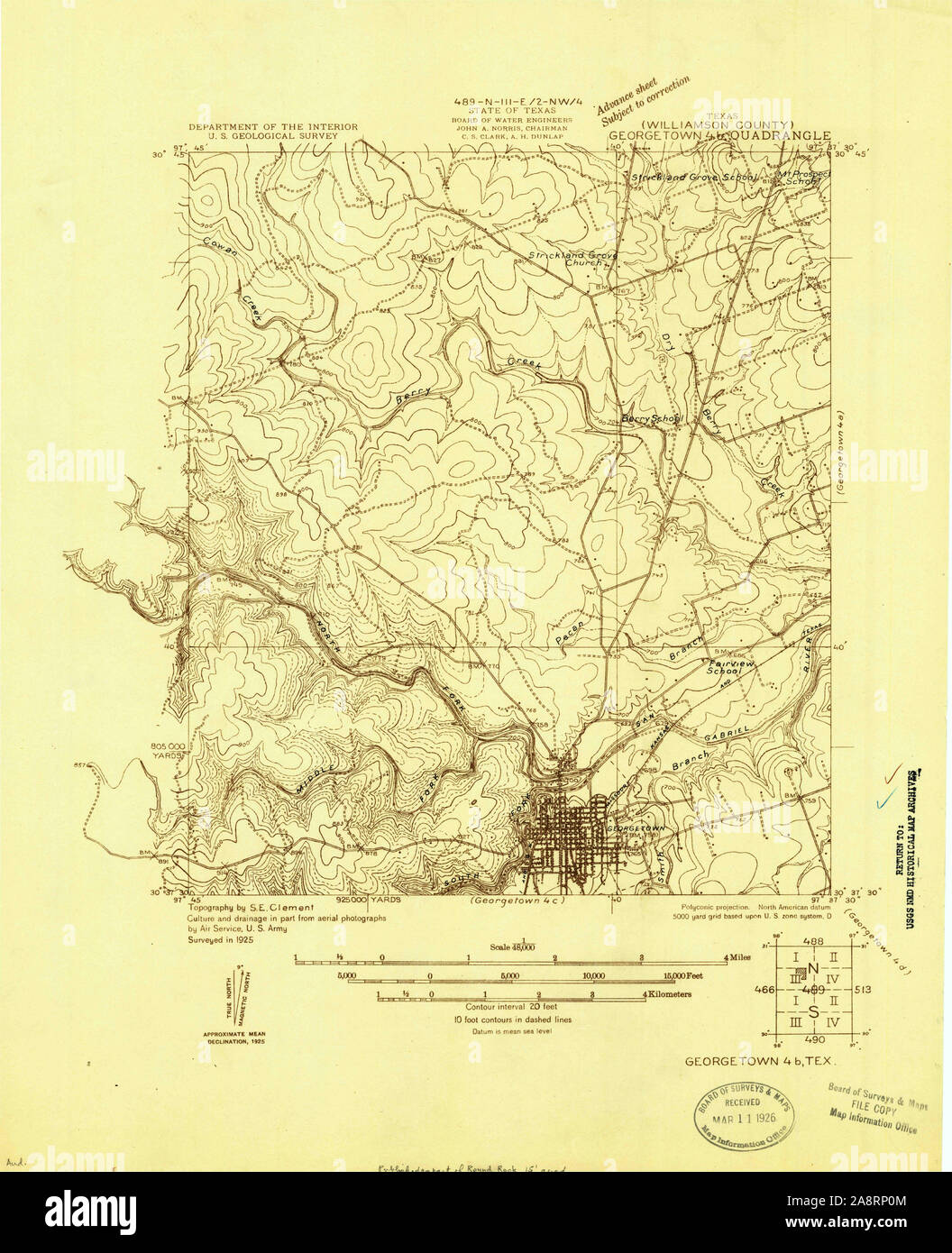 Georgetown texas map hi-res stock photography and images - Alamy