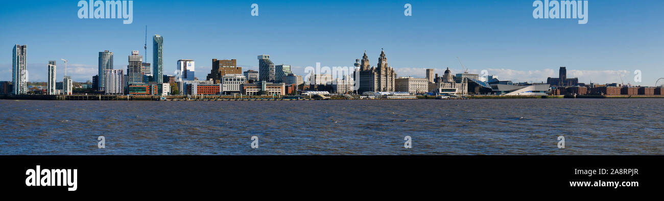 Liverpool's UNESCO listed waterfront including modern office buildings ...