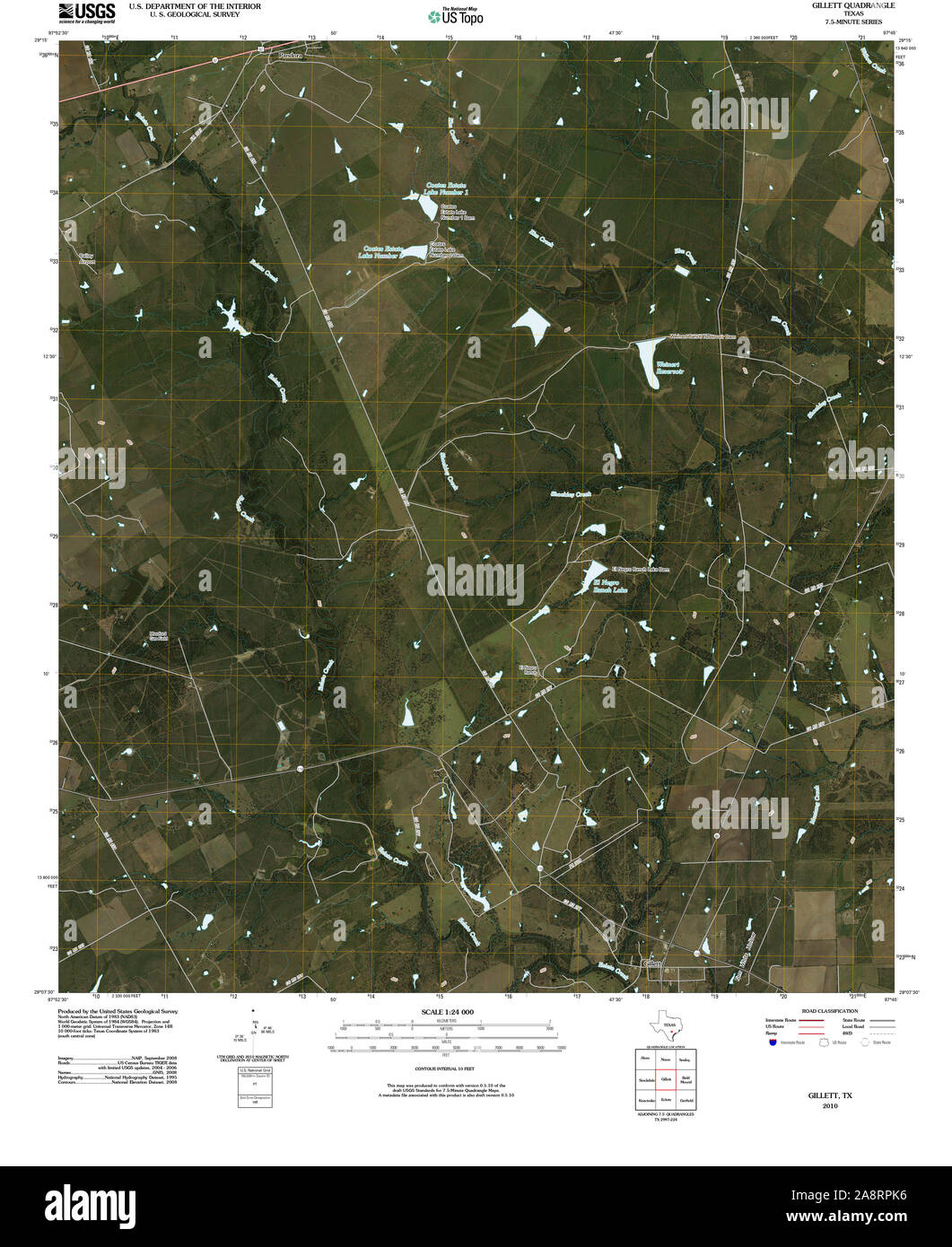 Map of gillett Cut Out Stock Images & Pictures - Alamy