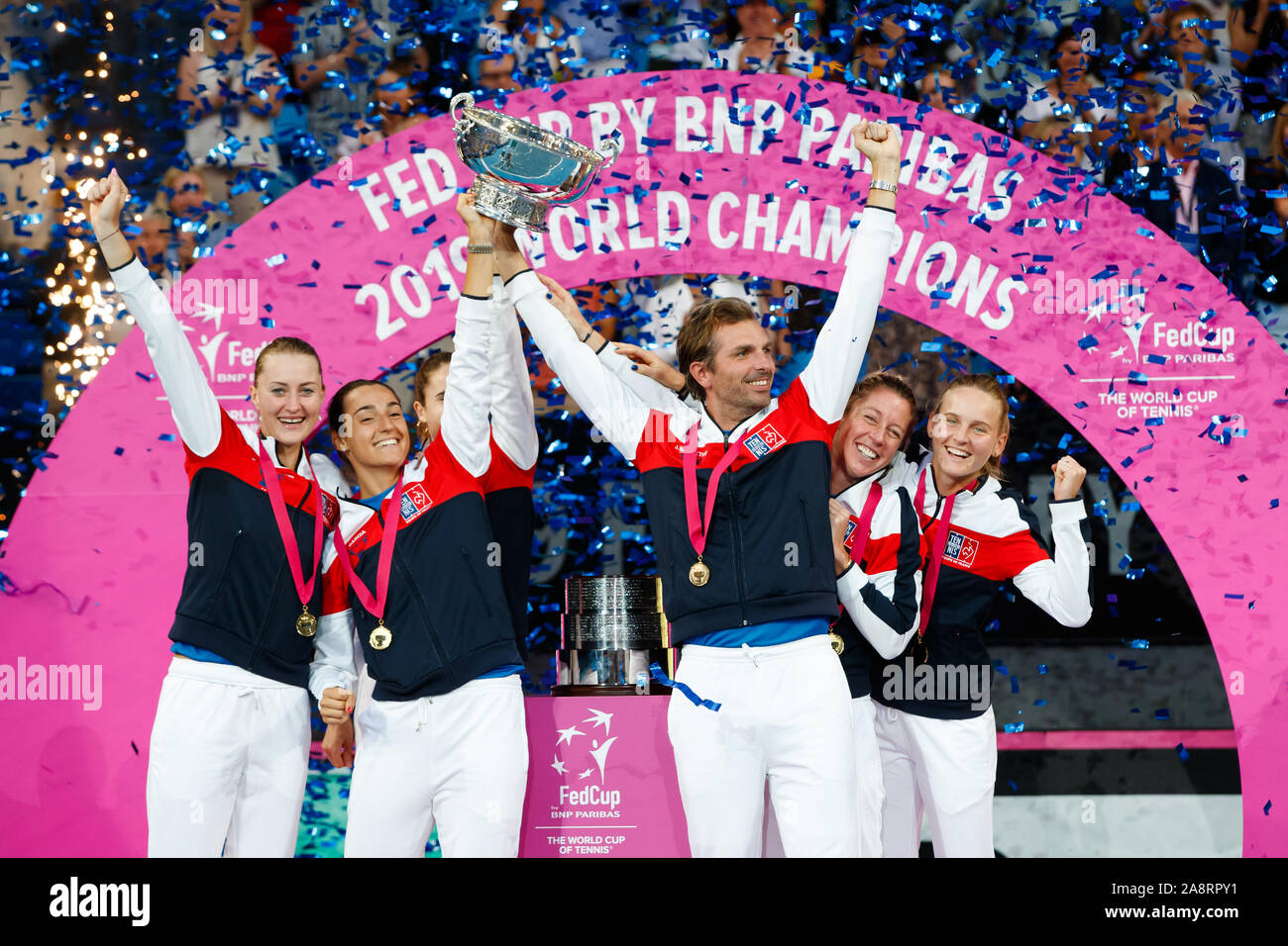 France win the 2019 Fed Cup at RAC Arena, Perth, Australia on Sunday 10 ...