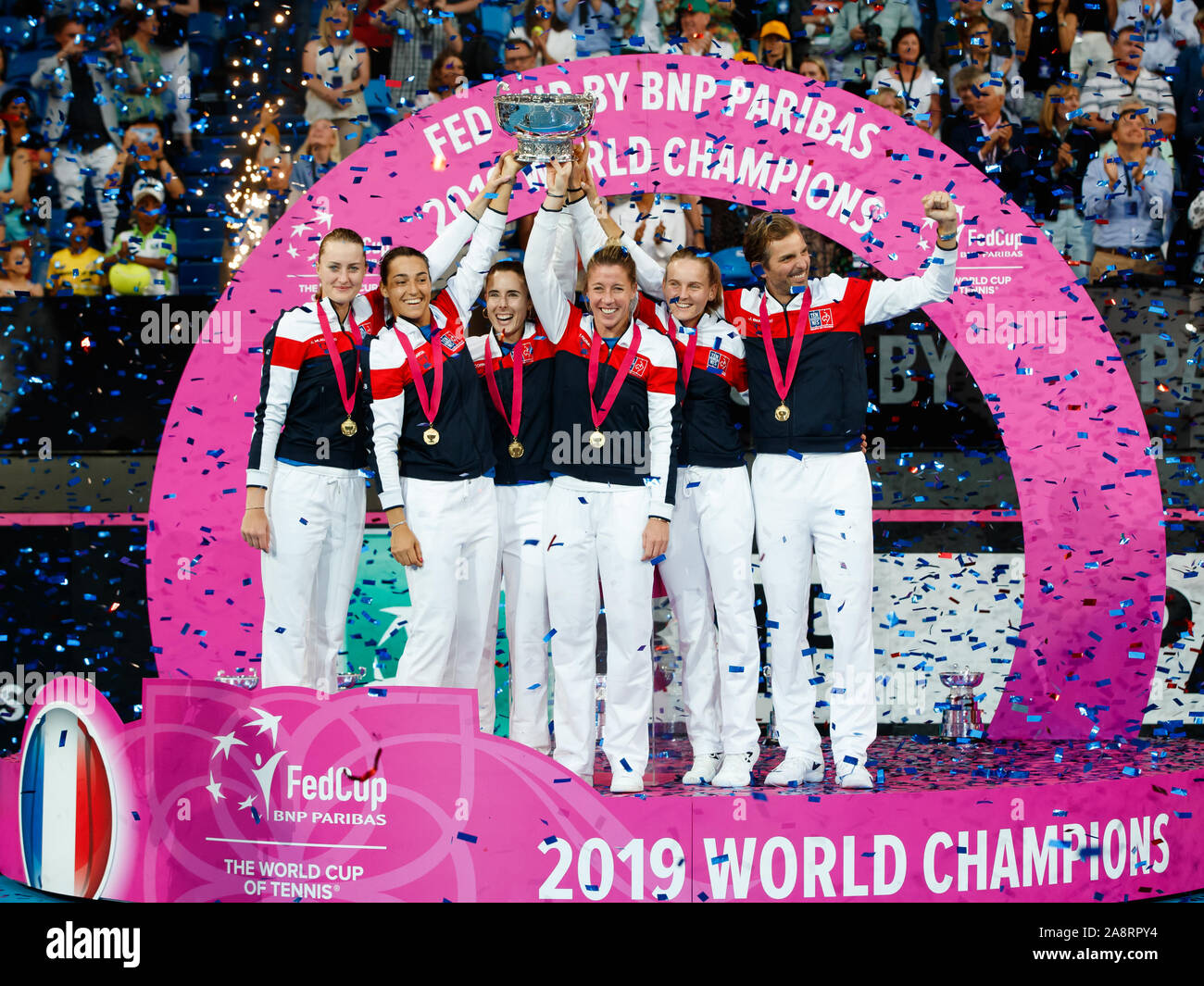 France win the 2019 Fed Cup at RAC Arena, Perth, Australia on Sunday 10 ...