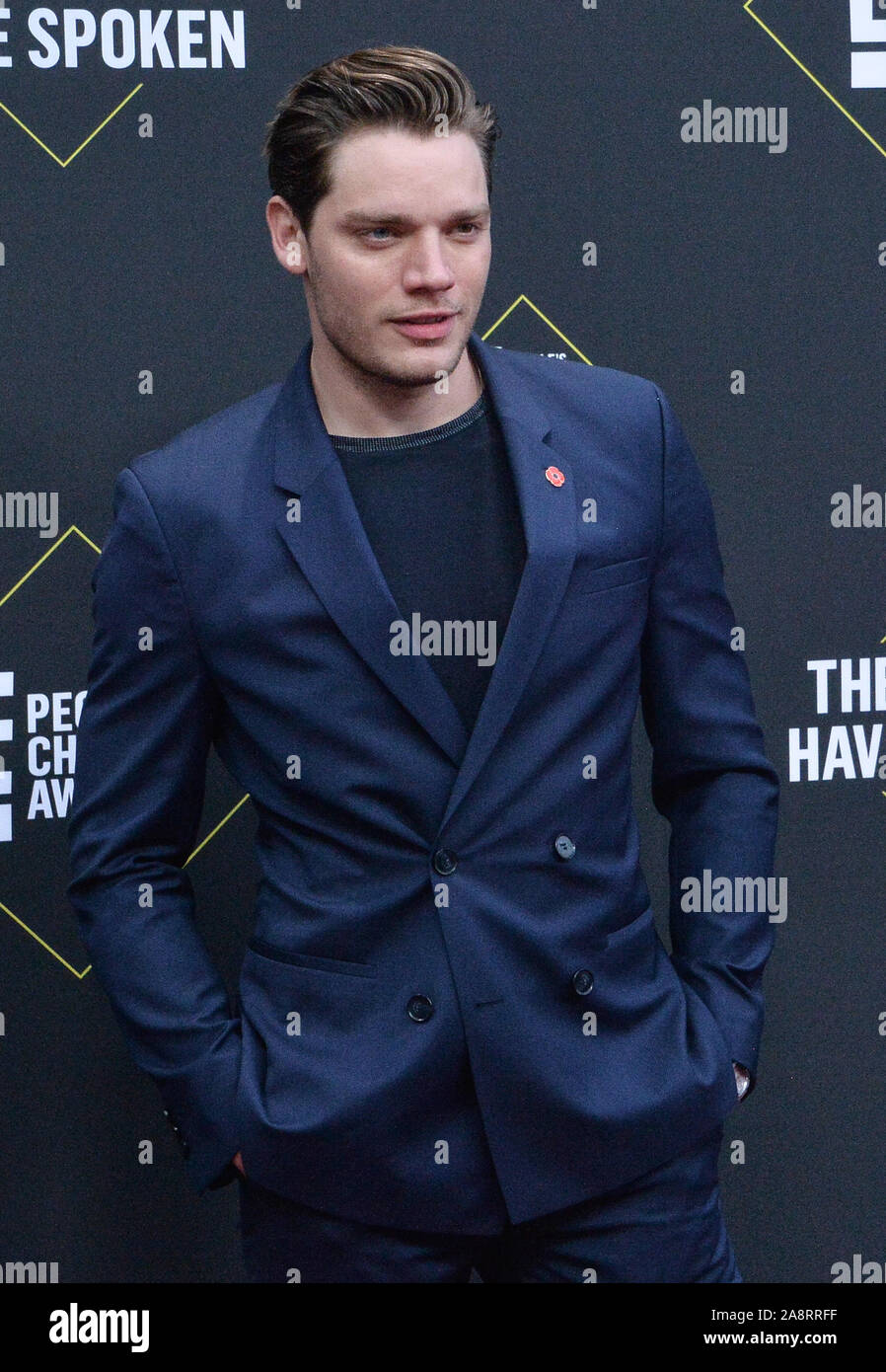 Santa Monica, USA. 10th Nov, 2019. Actor Dominic Sherwood arrives for ...