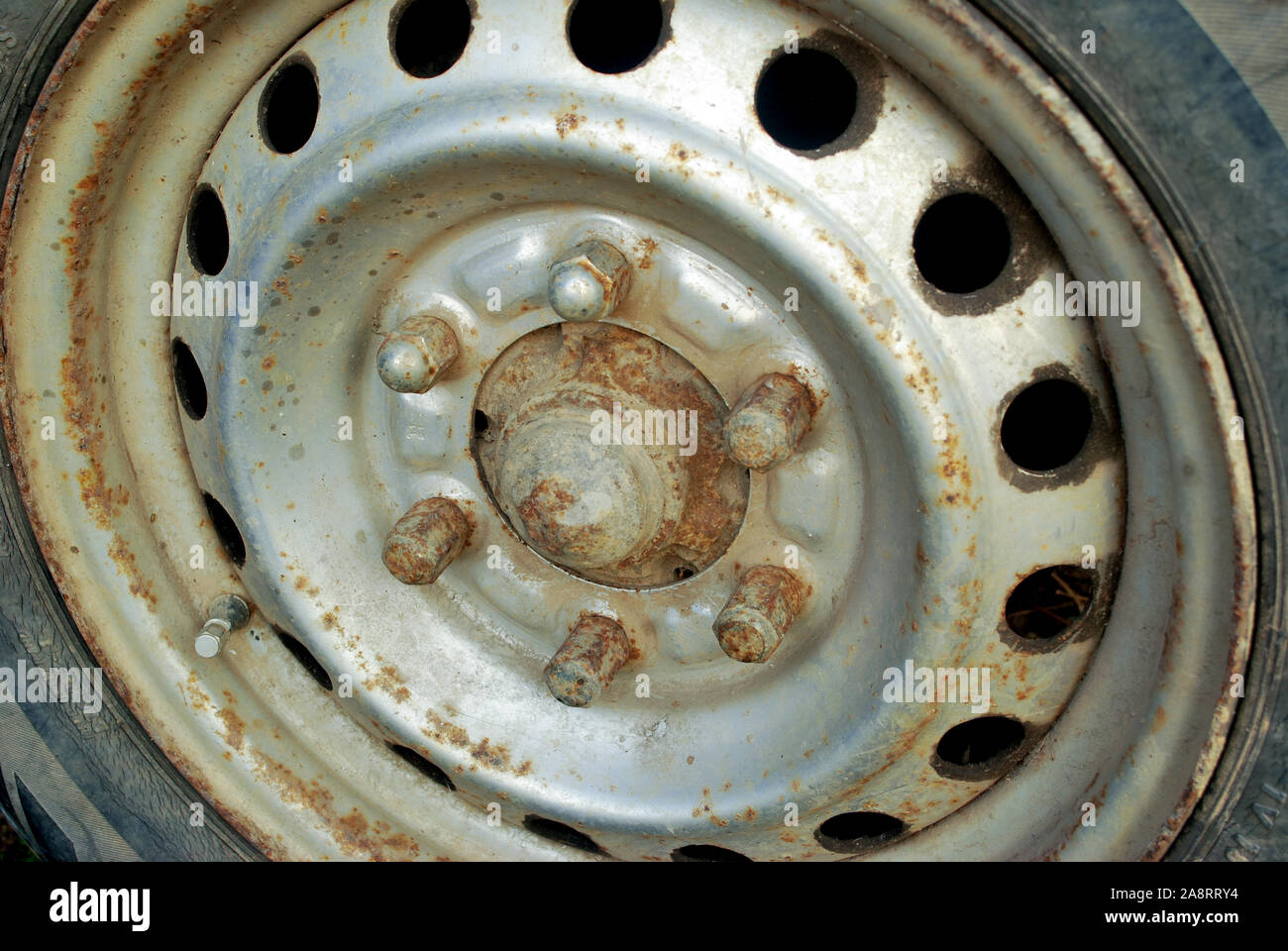 Steel Detail Inside Of Car Wheel High Resolution Stock Photography and ...