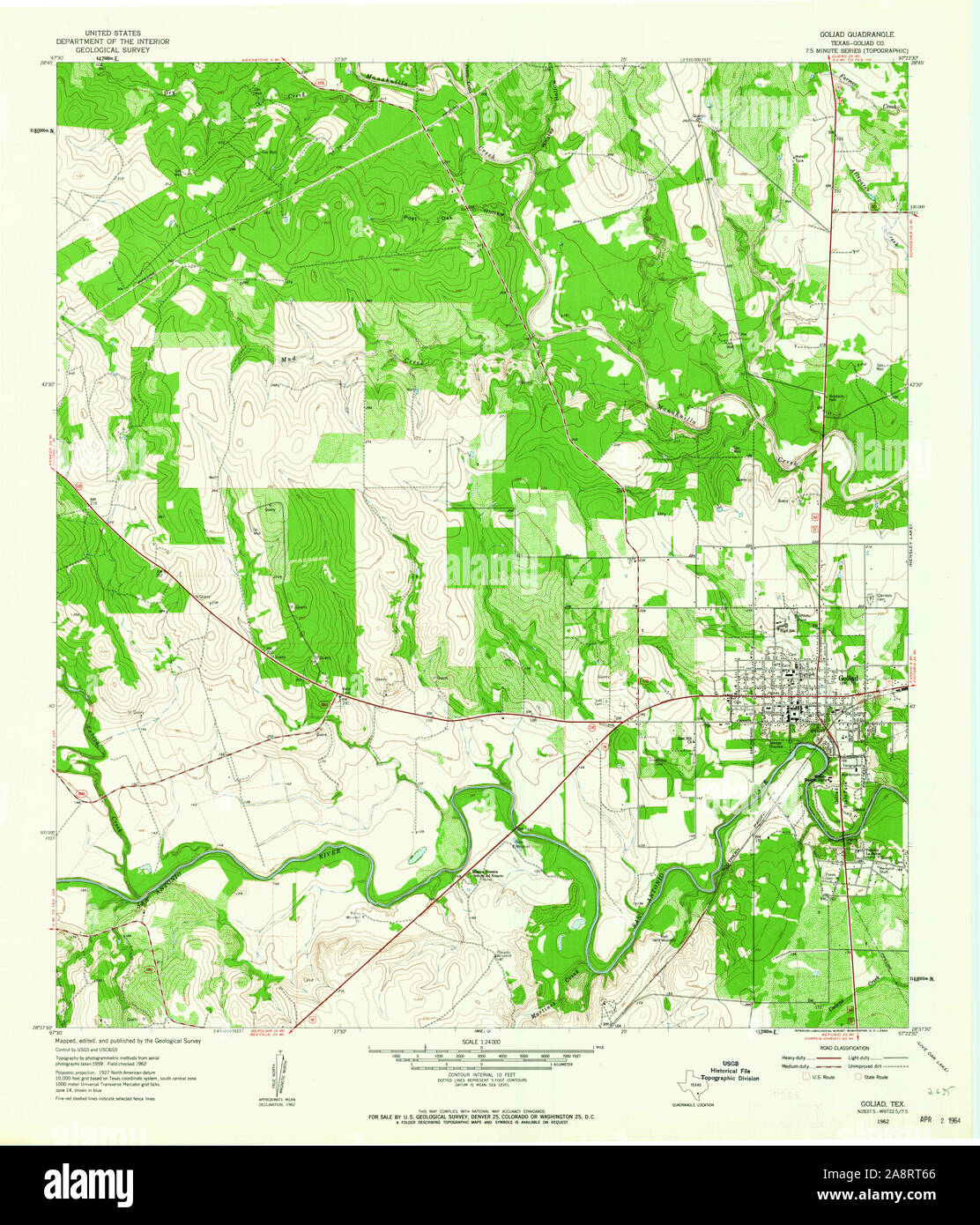Map of goliad hi-res stock photography and images - Alamy
