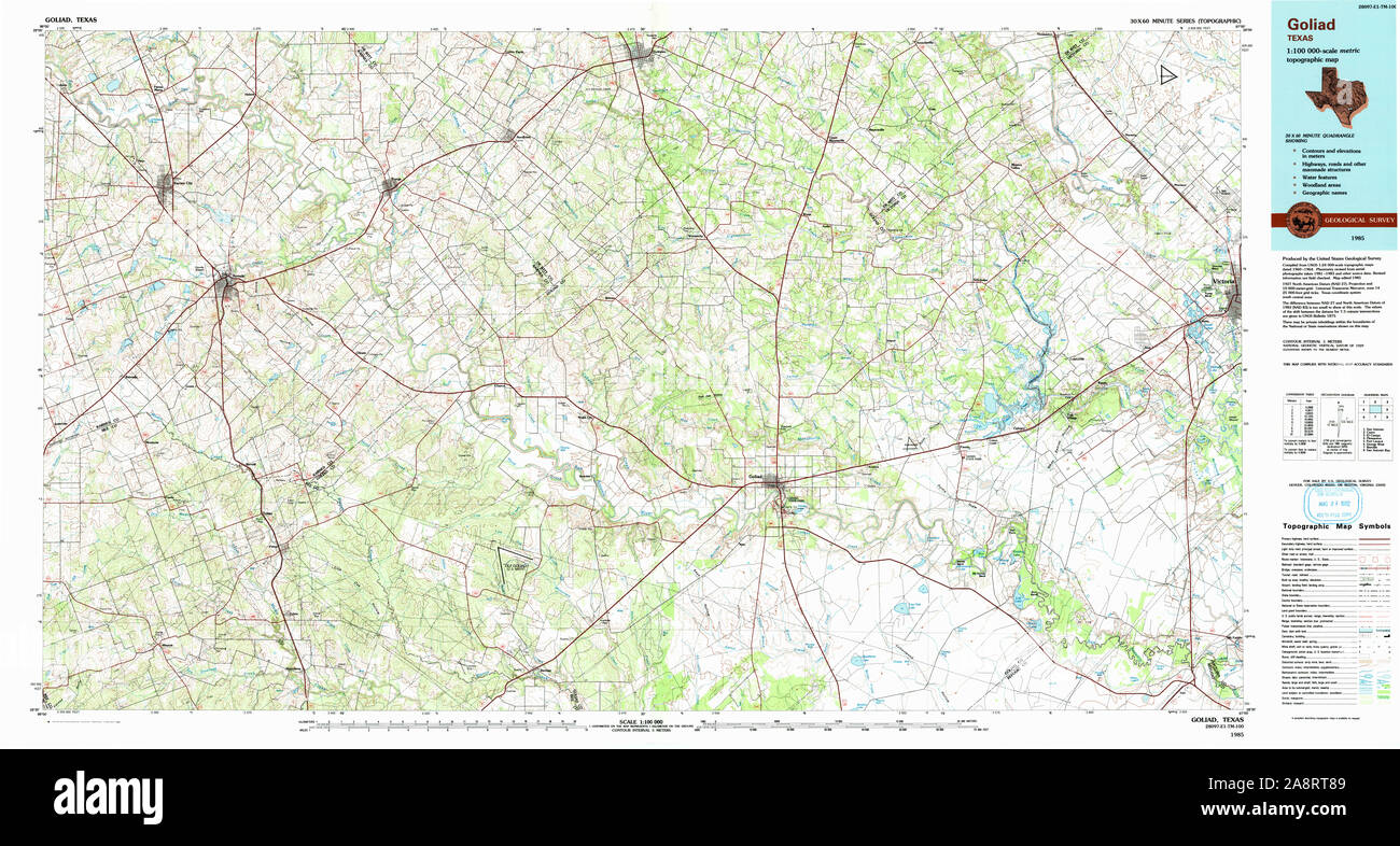 Map of goliad hi-res stock photography and images - Alamy