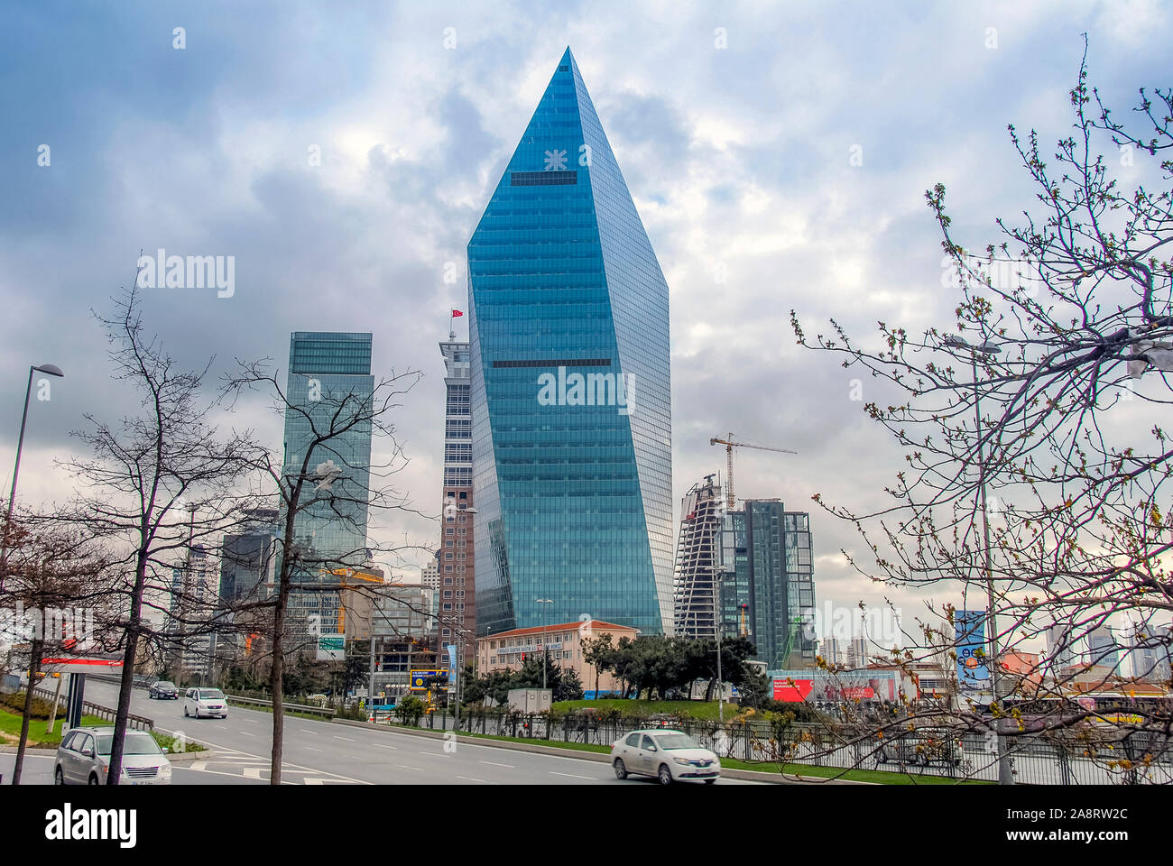Istanbul levent turkey architecture buildings hi-res stock photography ...