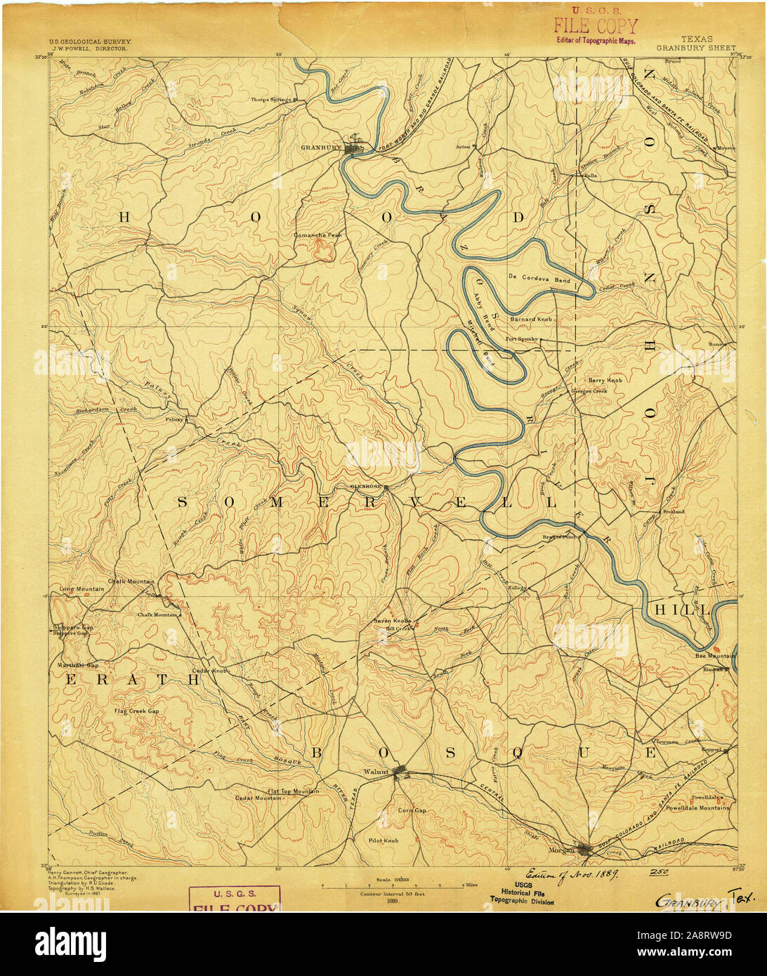 Map of granbury texas hi-res stock photography and images - Alamy