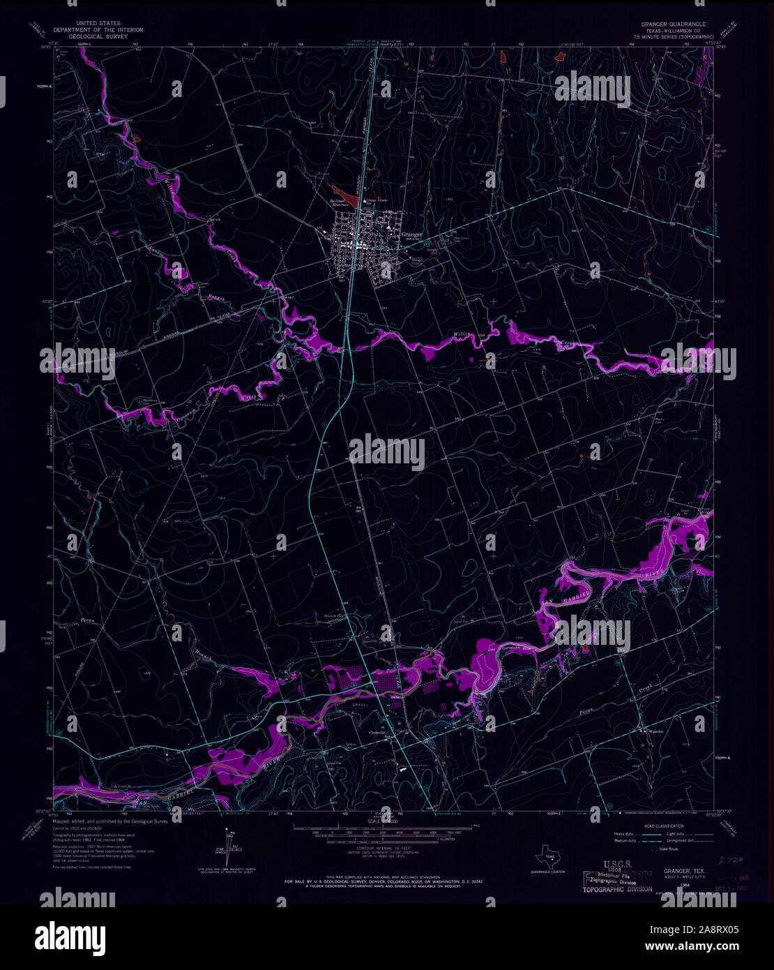 Map of granger hi-res stock photography and images - Alamy