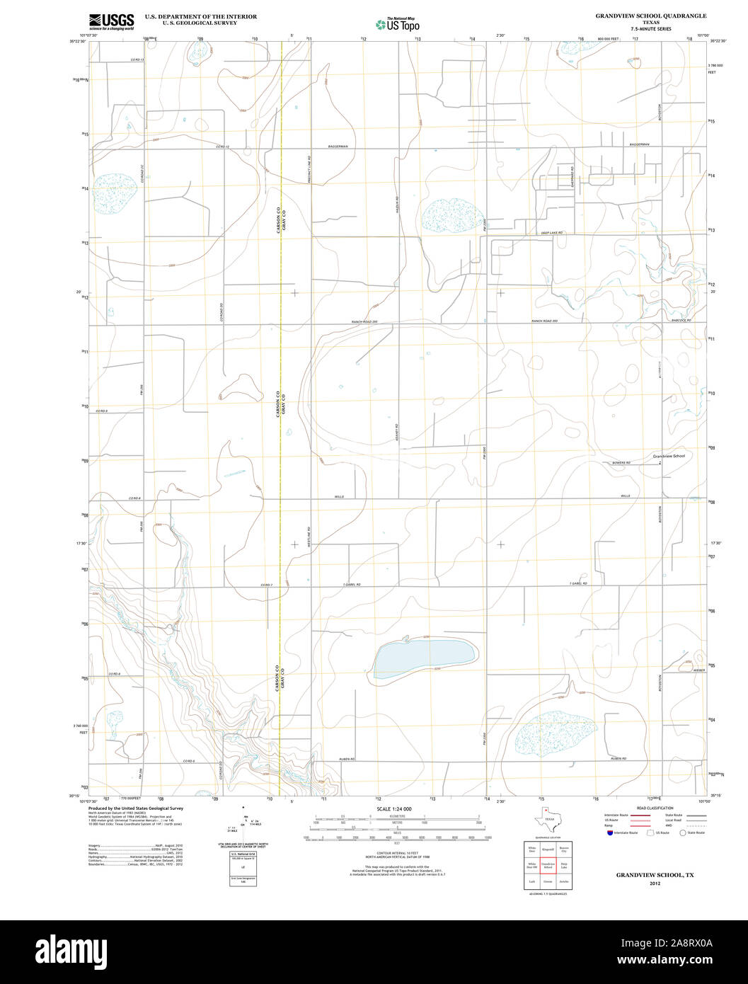 Map of grandview hi-res stock photography and images - Alamy