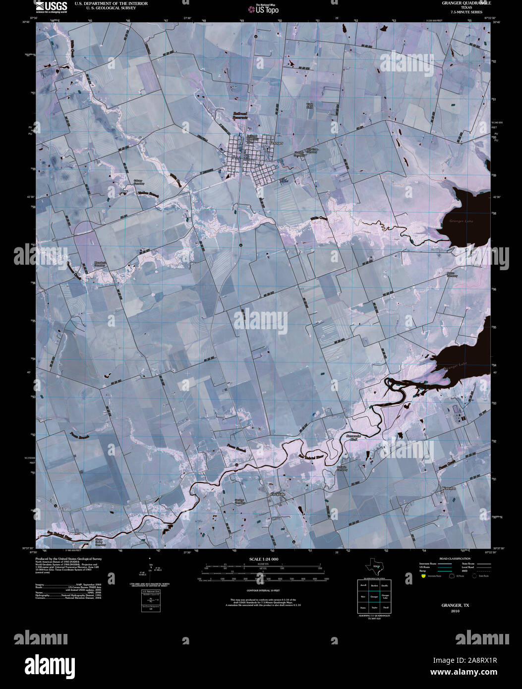 Map of granger hi-res stock photography and images - Alamy