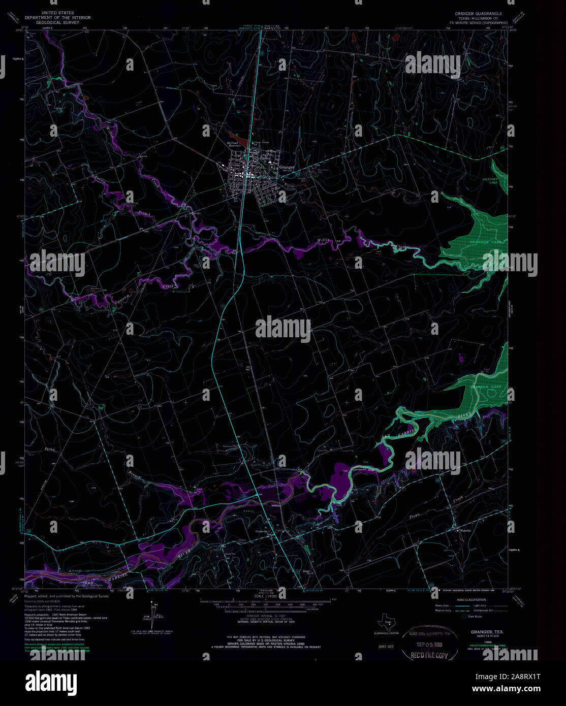 Granger map hi-res stock photography and images - Alamy