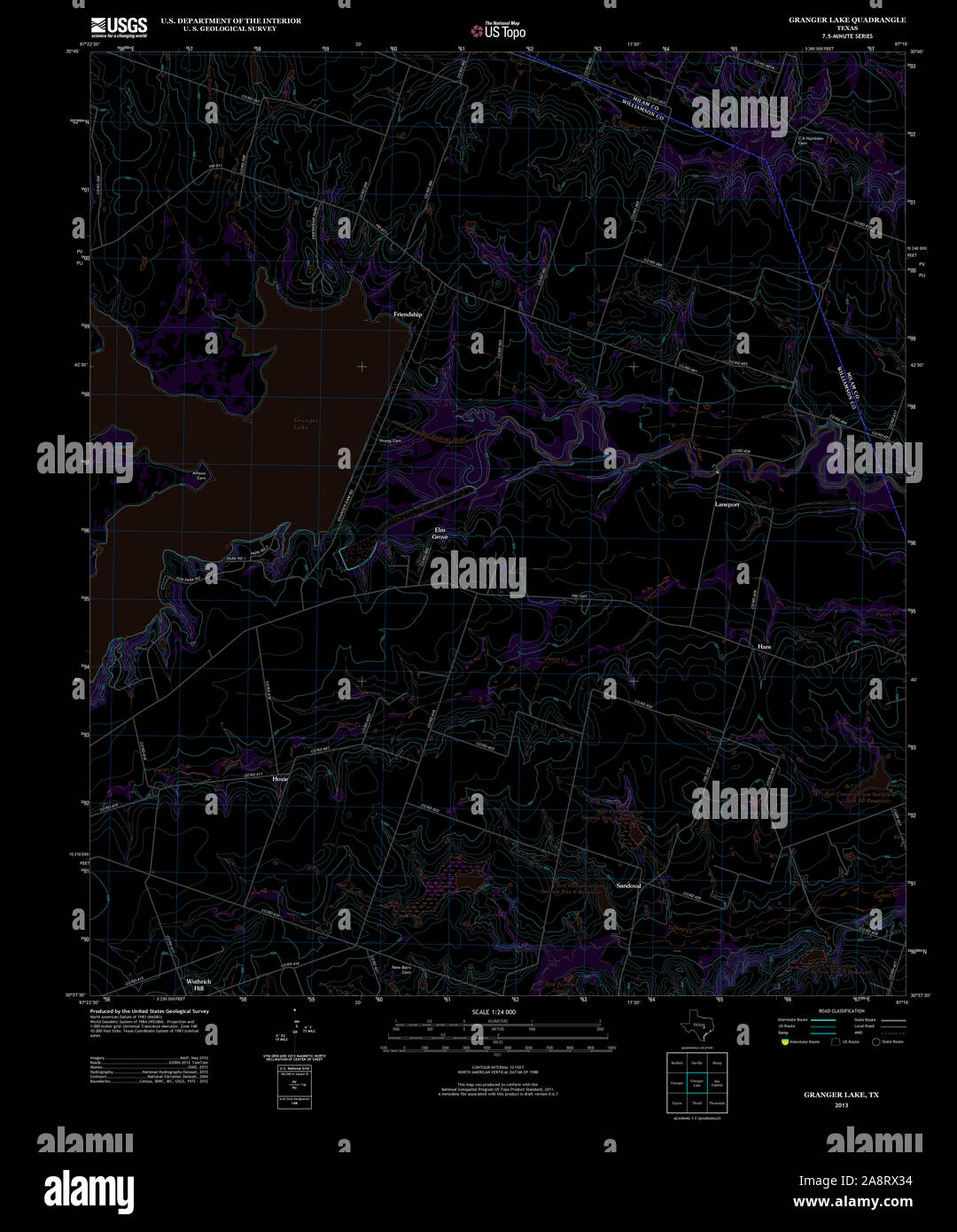 Granger map hi-res stock photography and images - Alamy