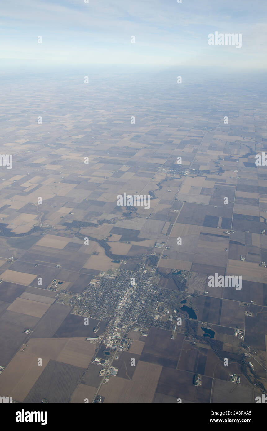 An aerial view of Illinois Stock Photo - Alamy