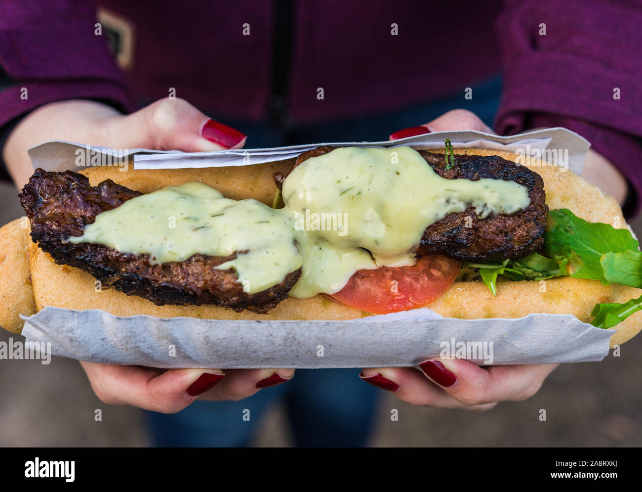 Rocket and tomato sandwich hi-res stock photography and images - Alamy