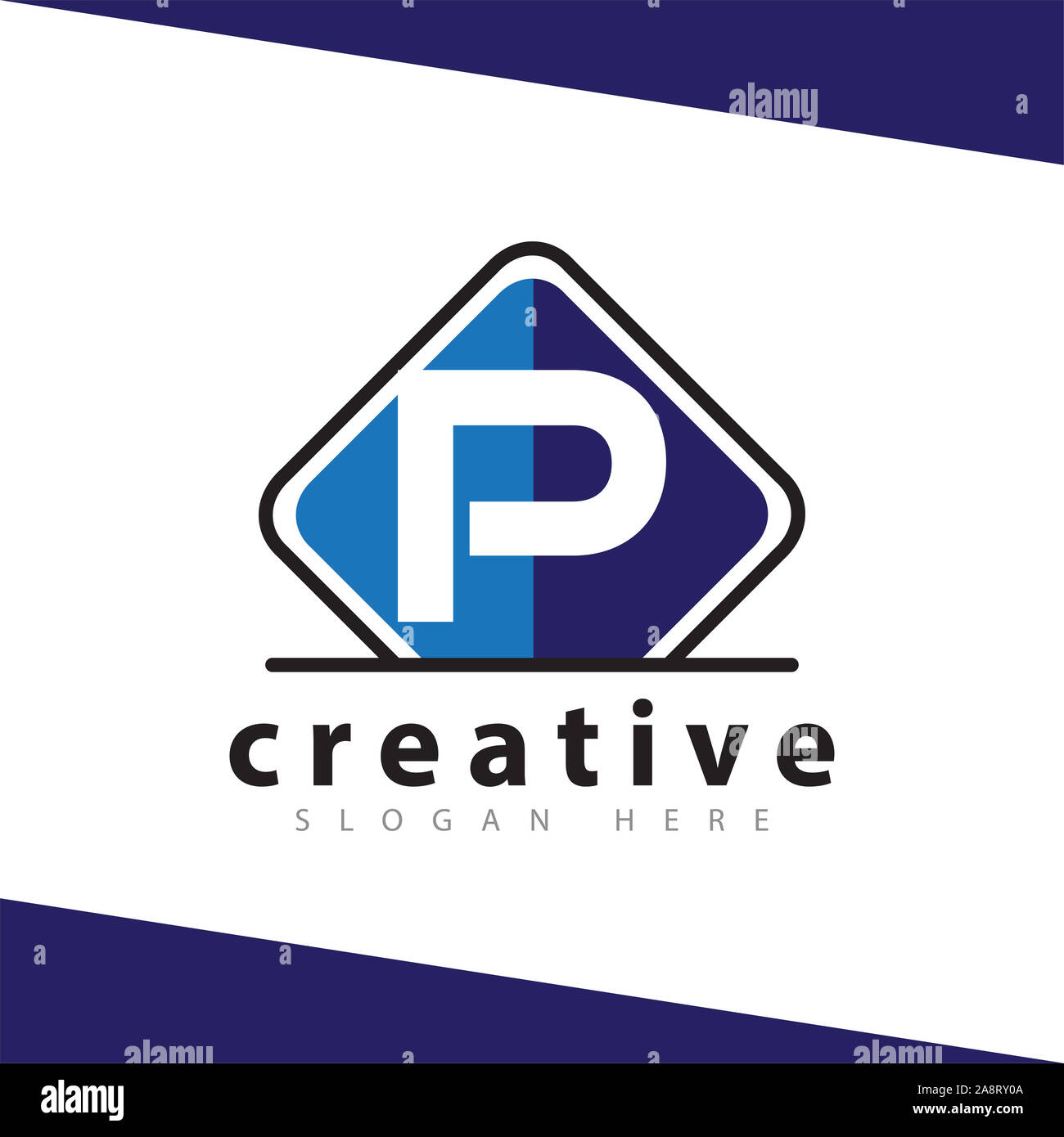 Letter p logo hi-res stock photography and images - Alamy