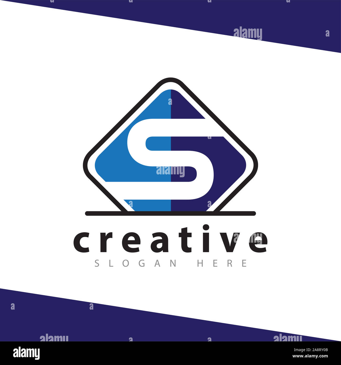 Letter s badge logo hi-res stock photography and images - Alamy