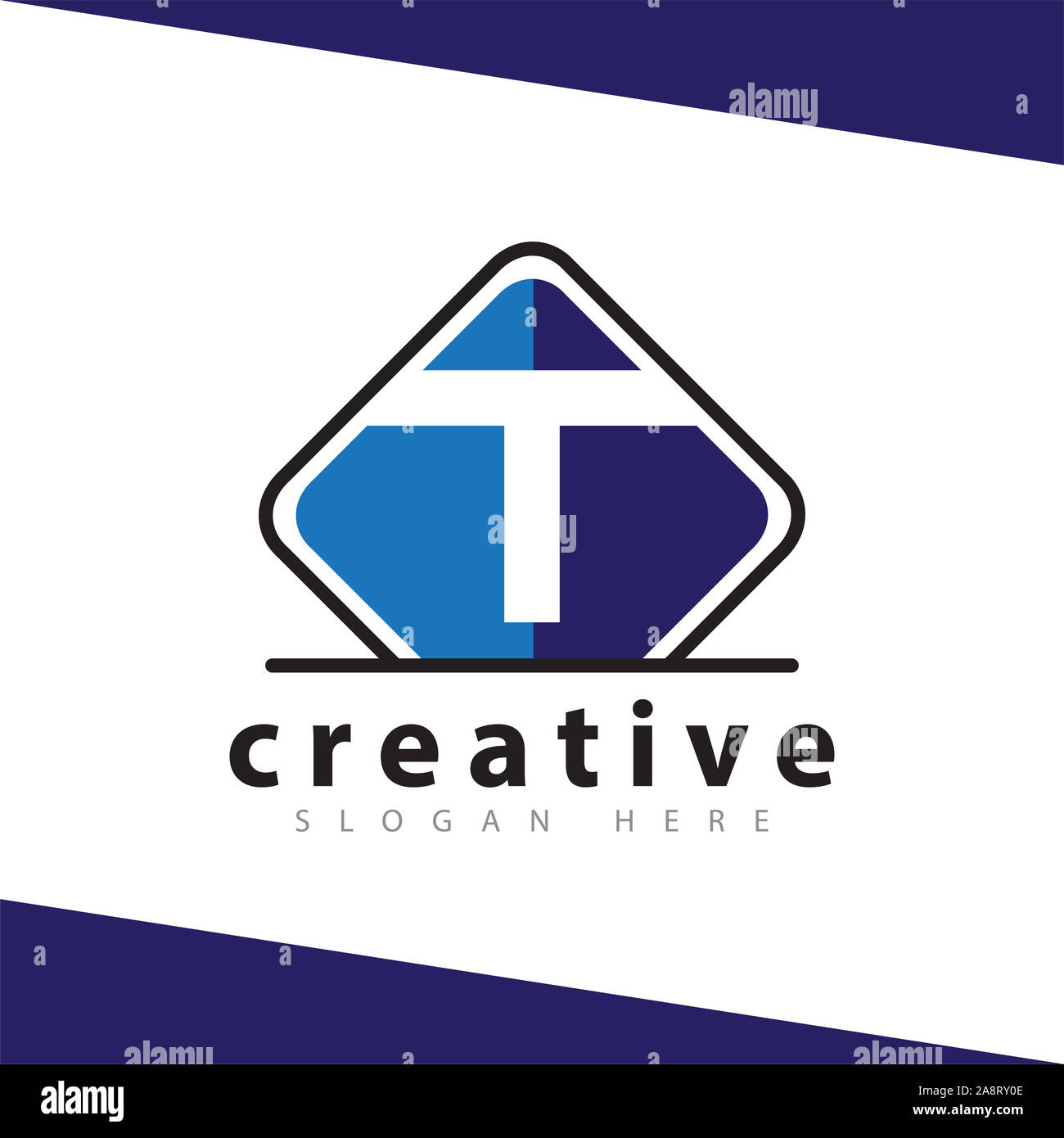 Letter t logo hi-res stock photography and images - Alamy