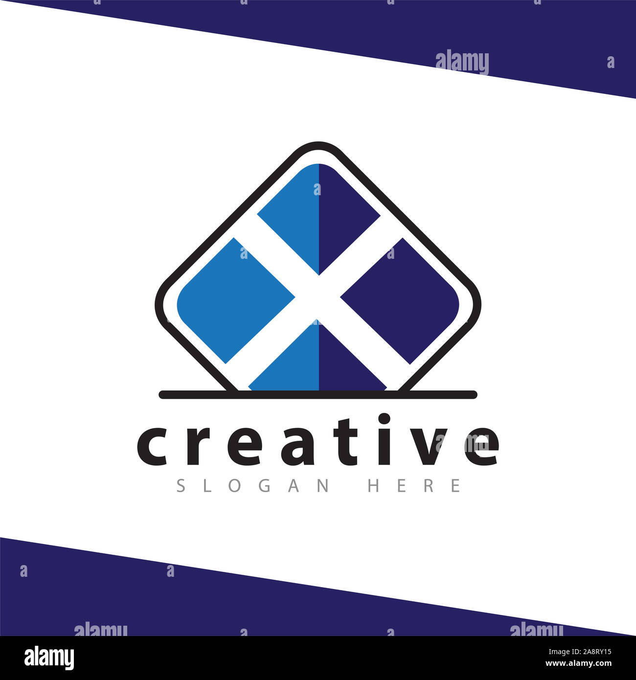 X logo design vector hi-res stock photography and images - Alamy