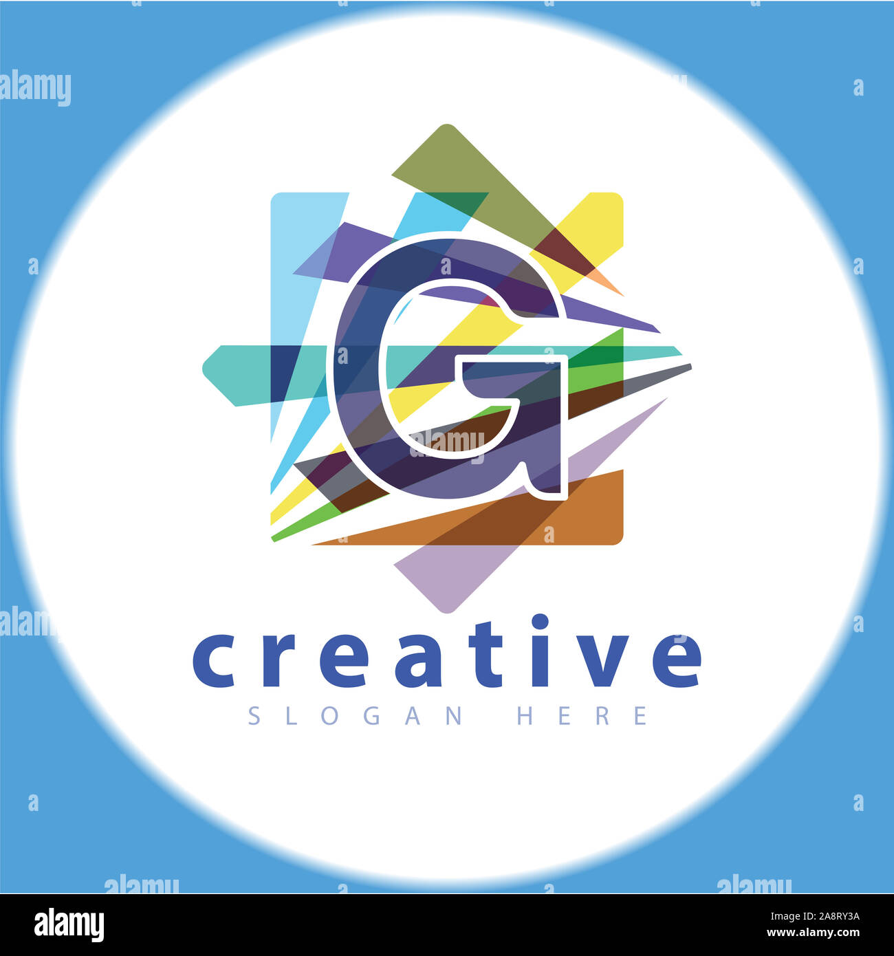 G Letter Abstract square color logo icon vector template Stock Photo ...