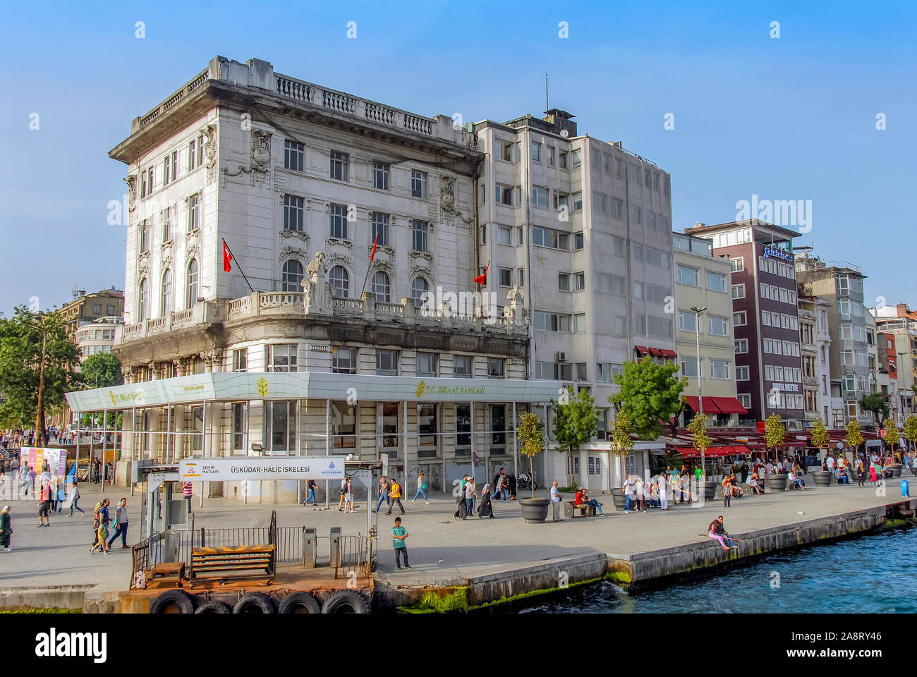 Istanbul, Turkey, 17 May 2015: Buildings of Karakoy, Beyoglu, Pera ...