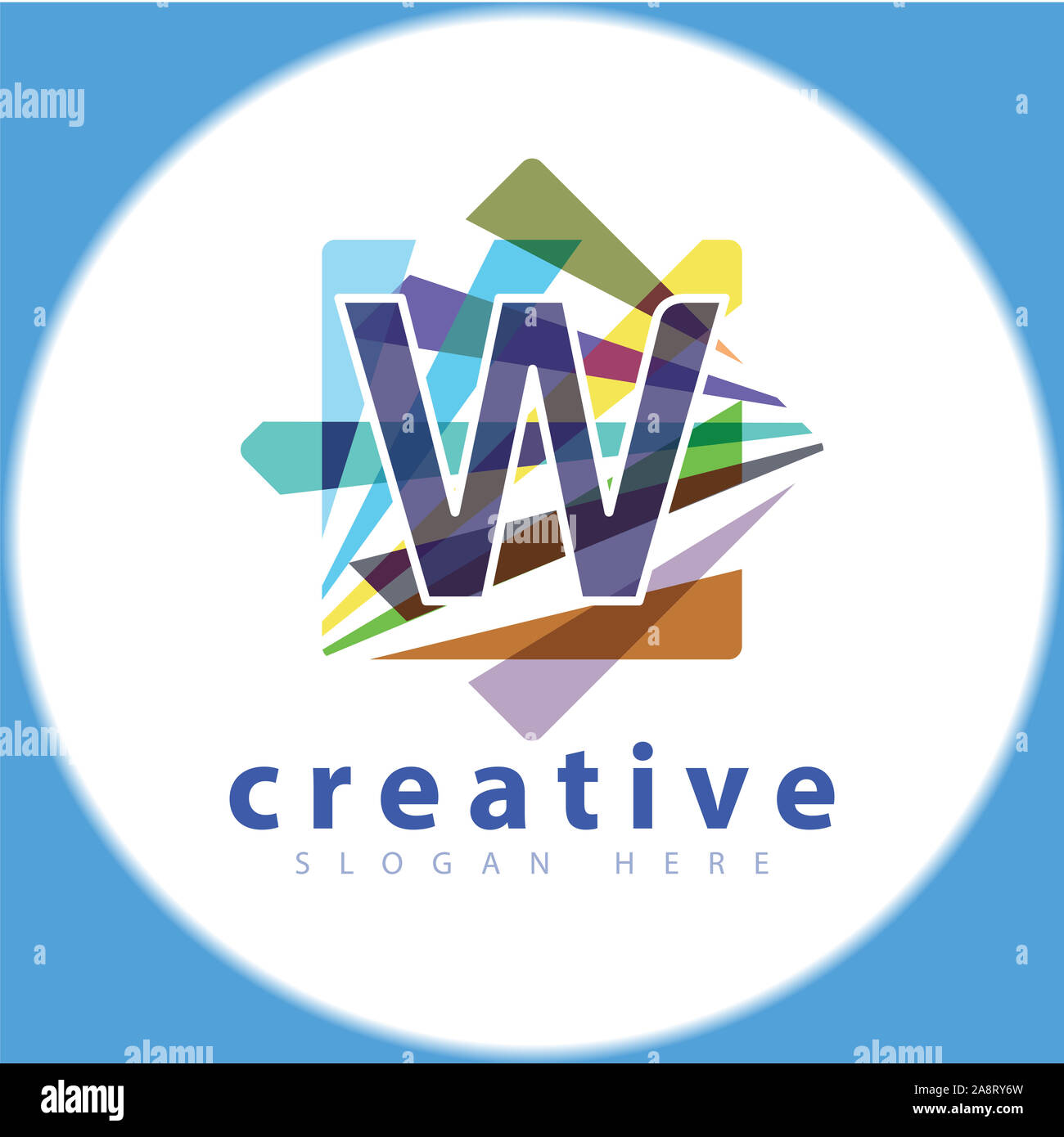 Abstract w logo hi-res stock photography and images - Alamy