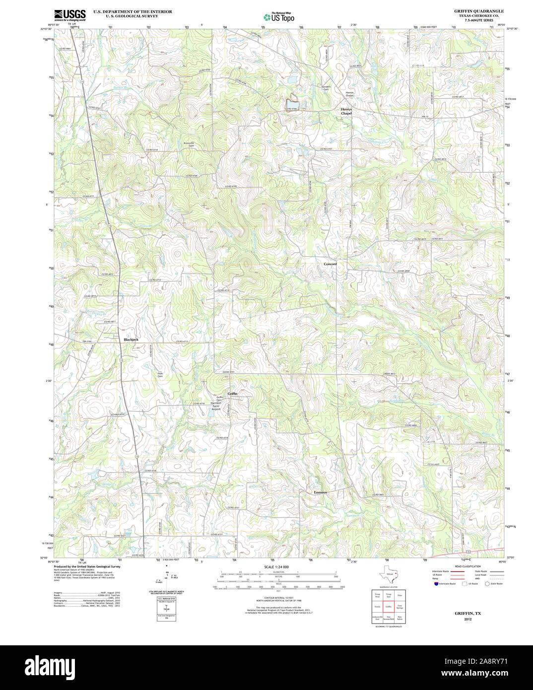 Map of griffin hi-res stock photography and images - Alamy