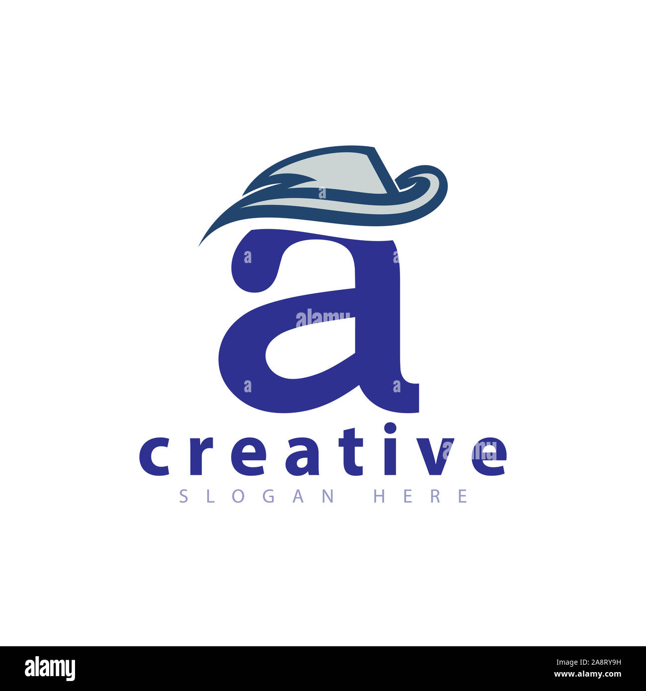 Logo letter a typography Cut Out Stock Images & Pictures - Alamy