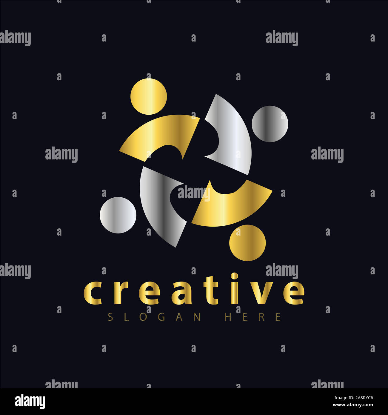 People group logo hi-res stock photography and images - Alamy